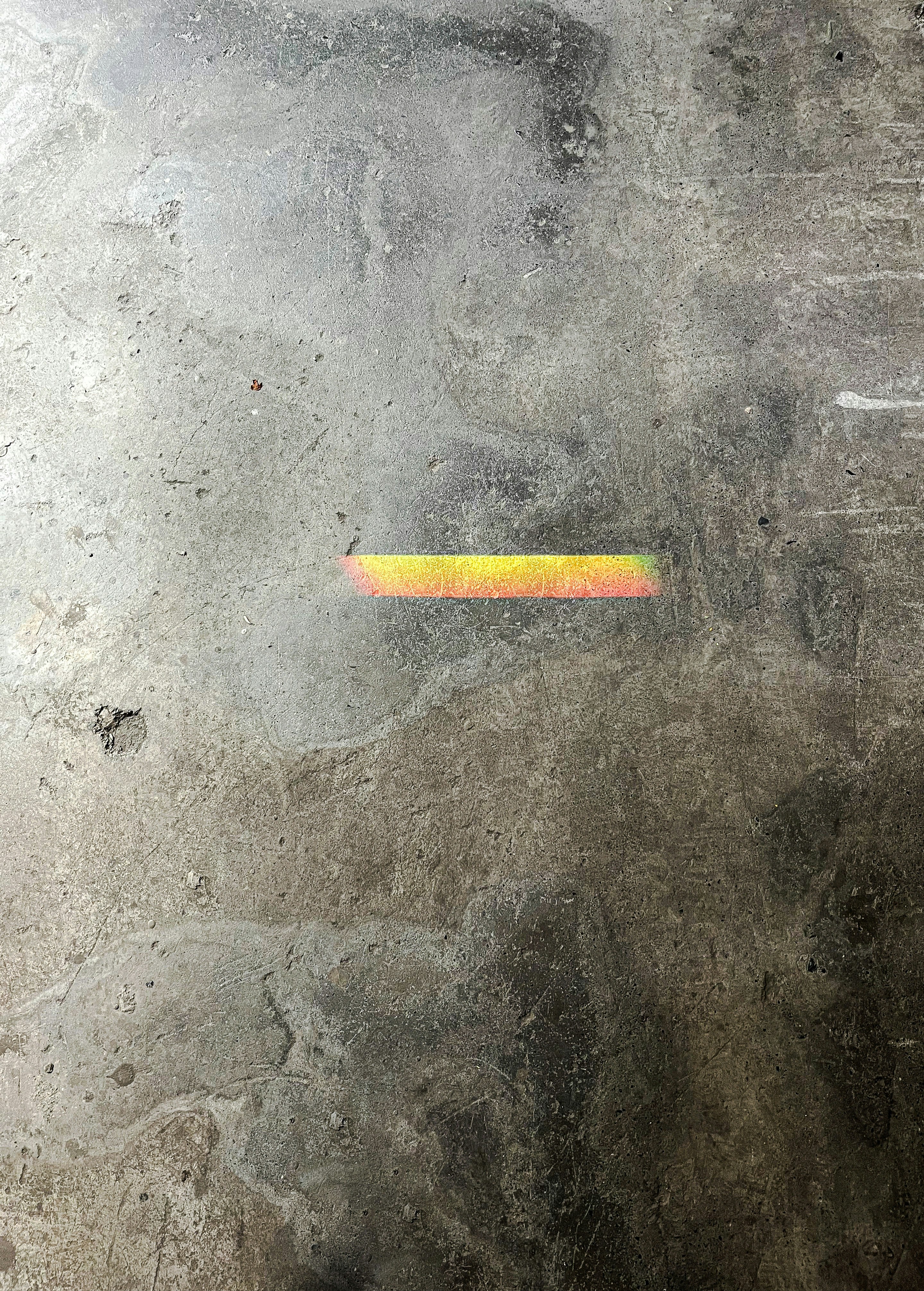 Vibrant Chalk on Concrete Canvas
