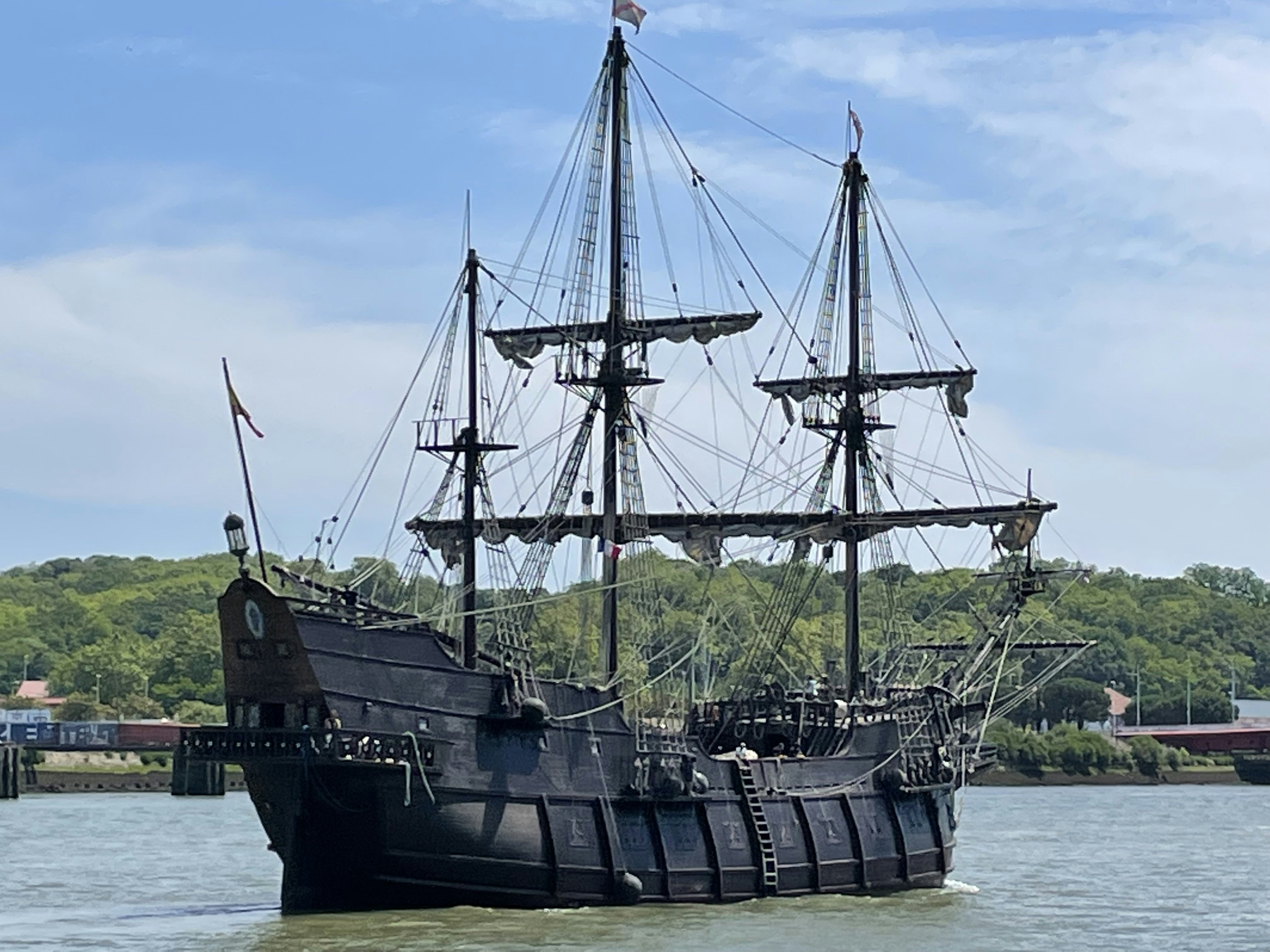 Historic Vessel on Tranquil Waters