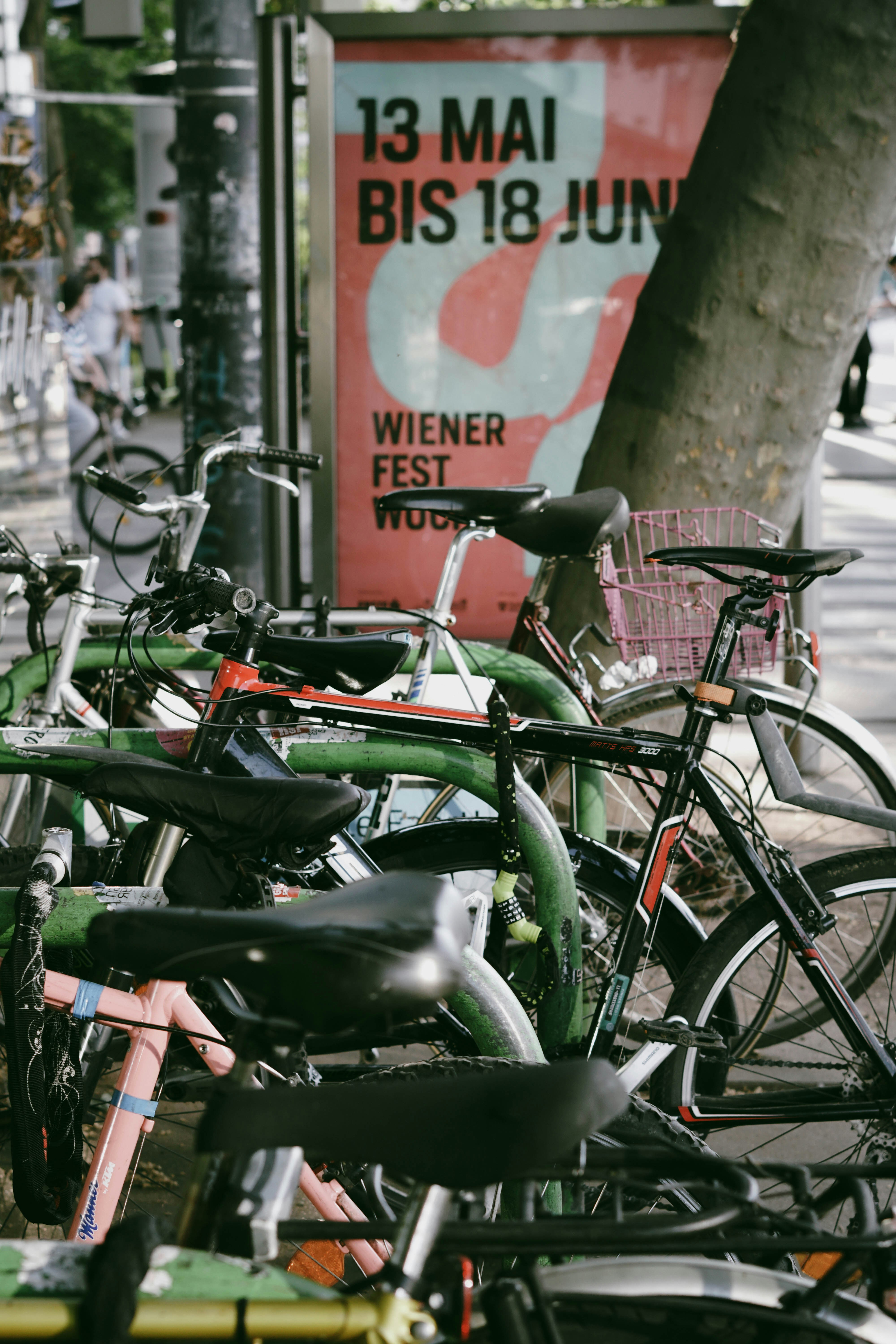Bikes, Banner, and Boulevard: A Candid Street Corner