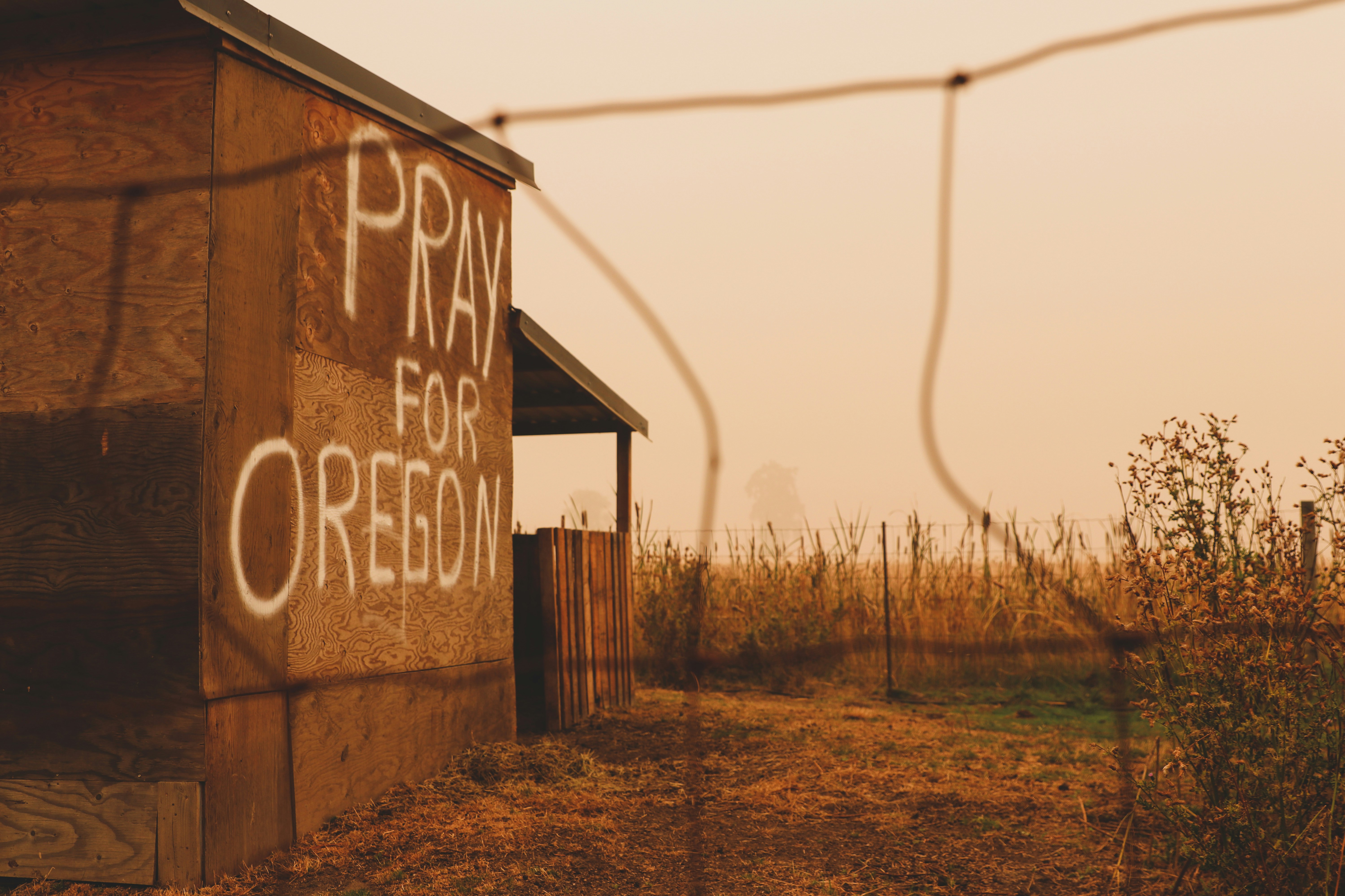 Smoke covered day in Oregon