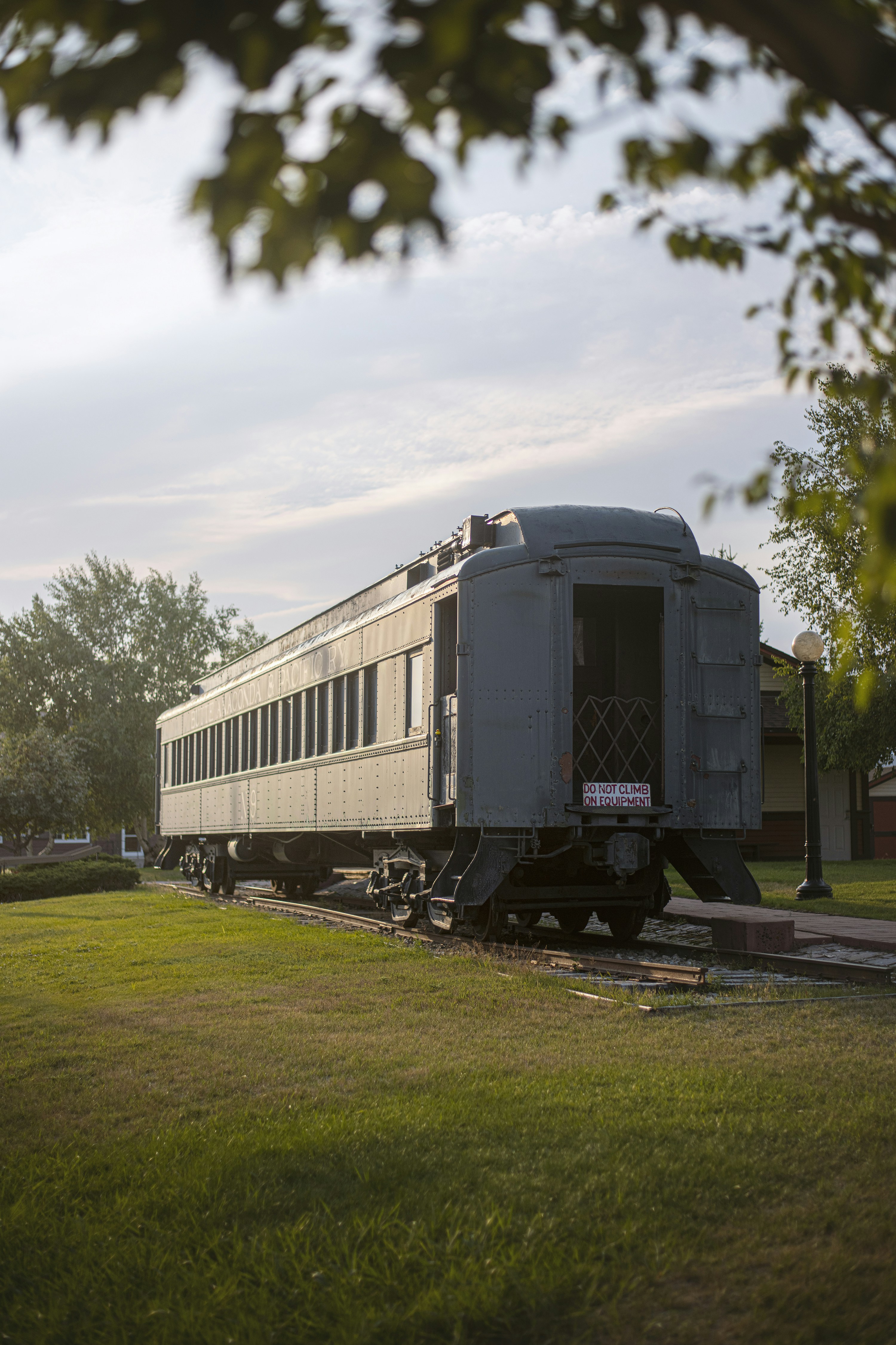 Evening Light on a Parkside Railcar: A Weathered Relic