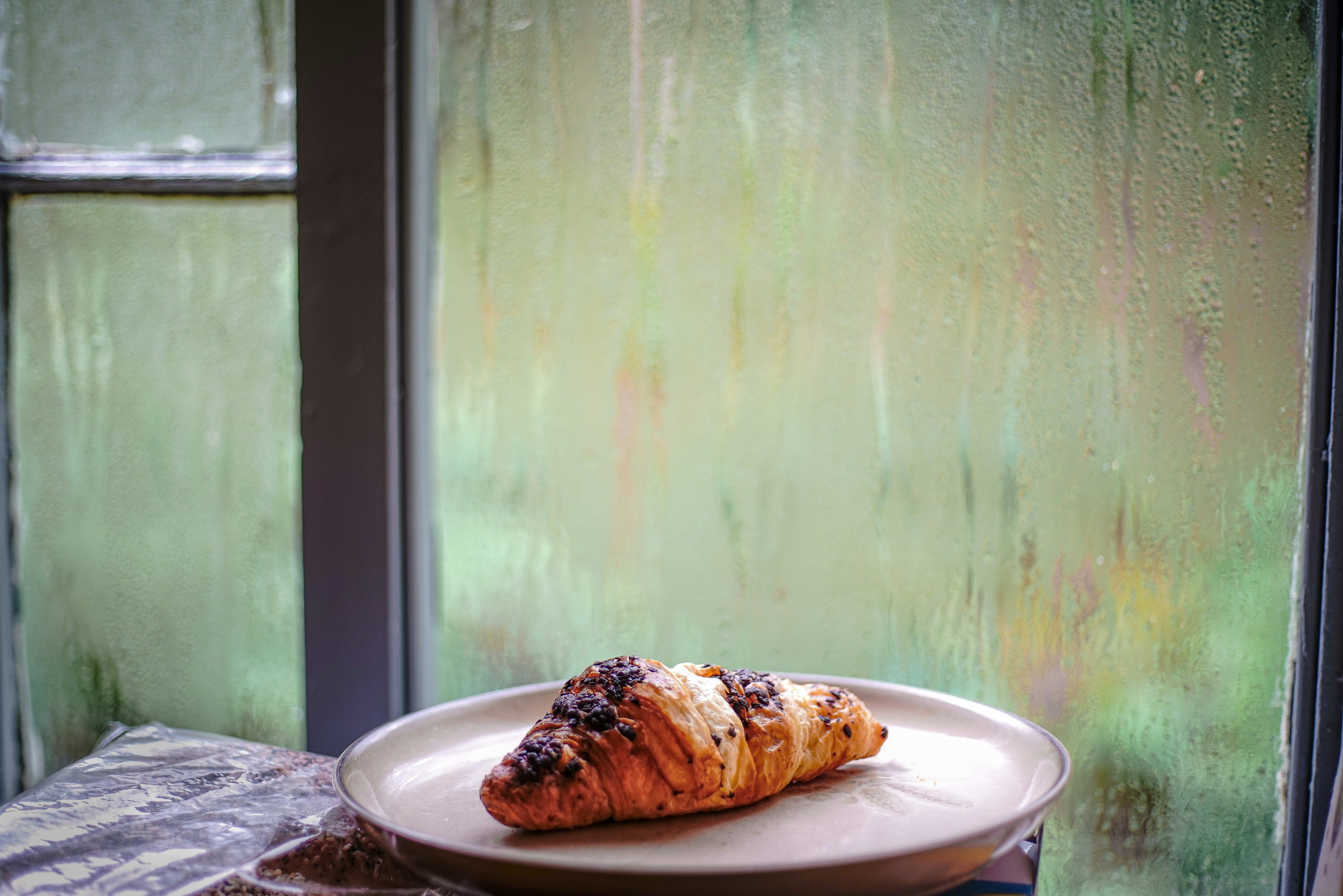 Croissant on a Quiet Windowsill