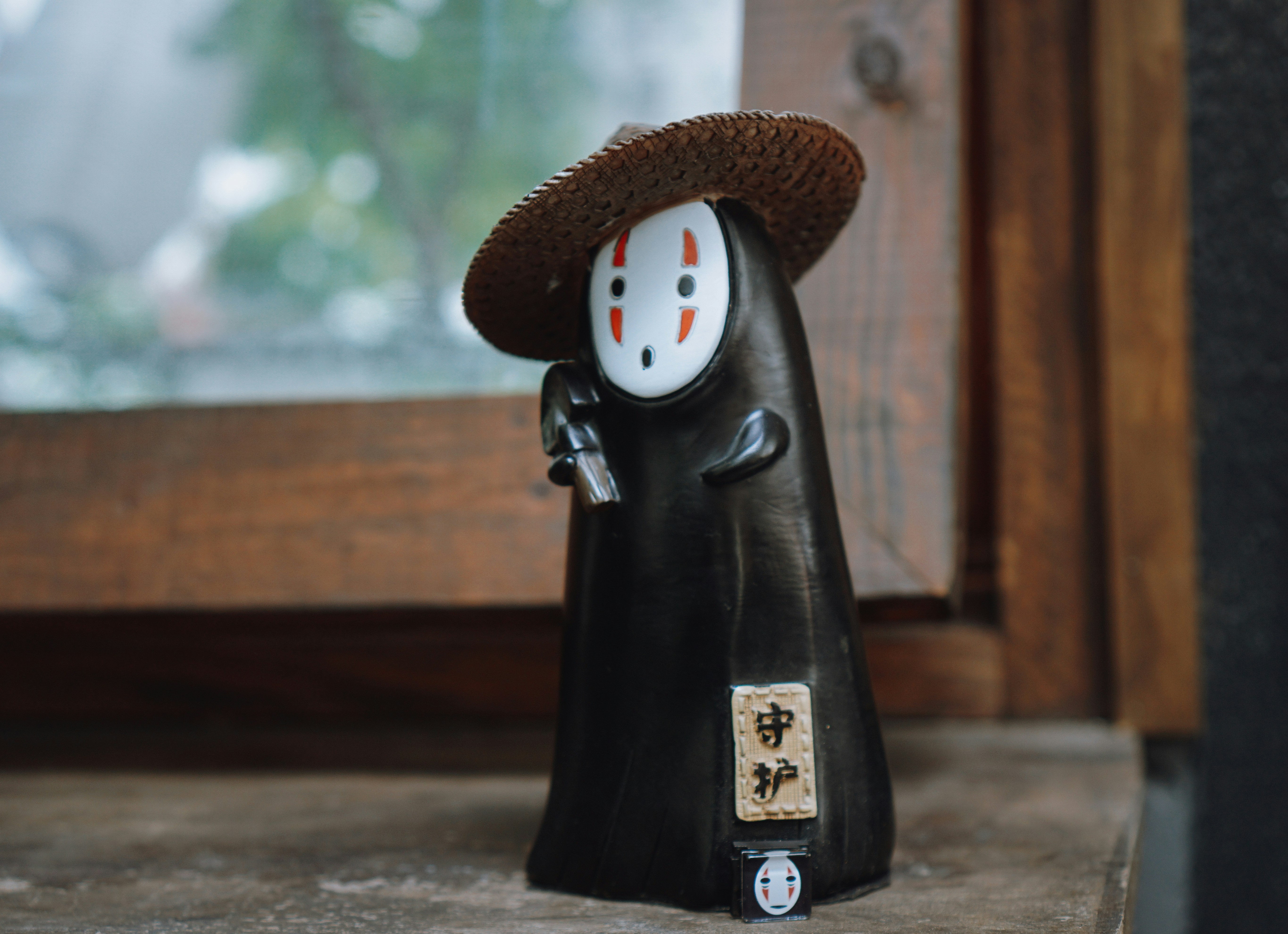 a small statue of a person