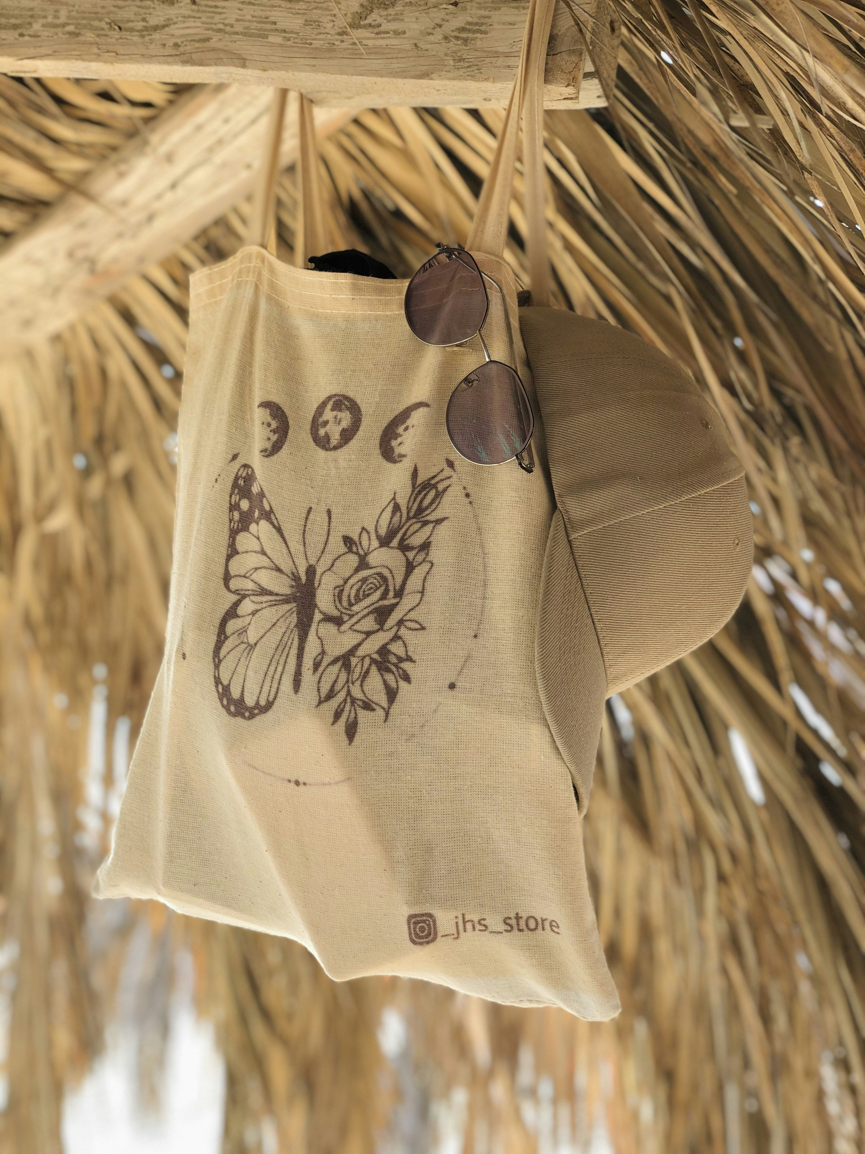 Sunlit Fashion Tee and Hat: A Tropical Still Life