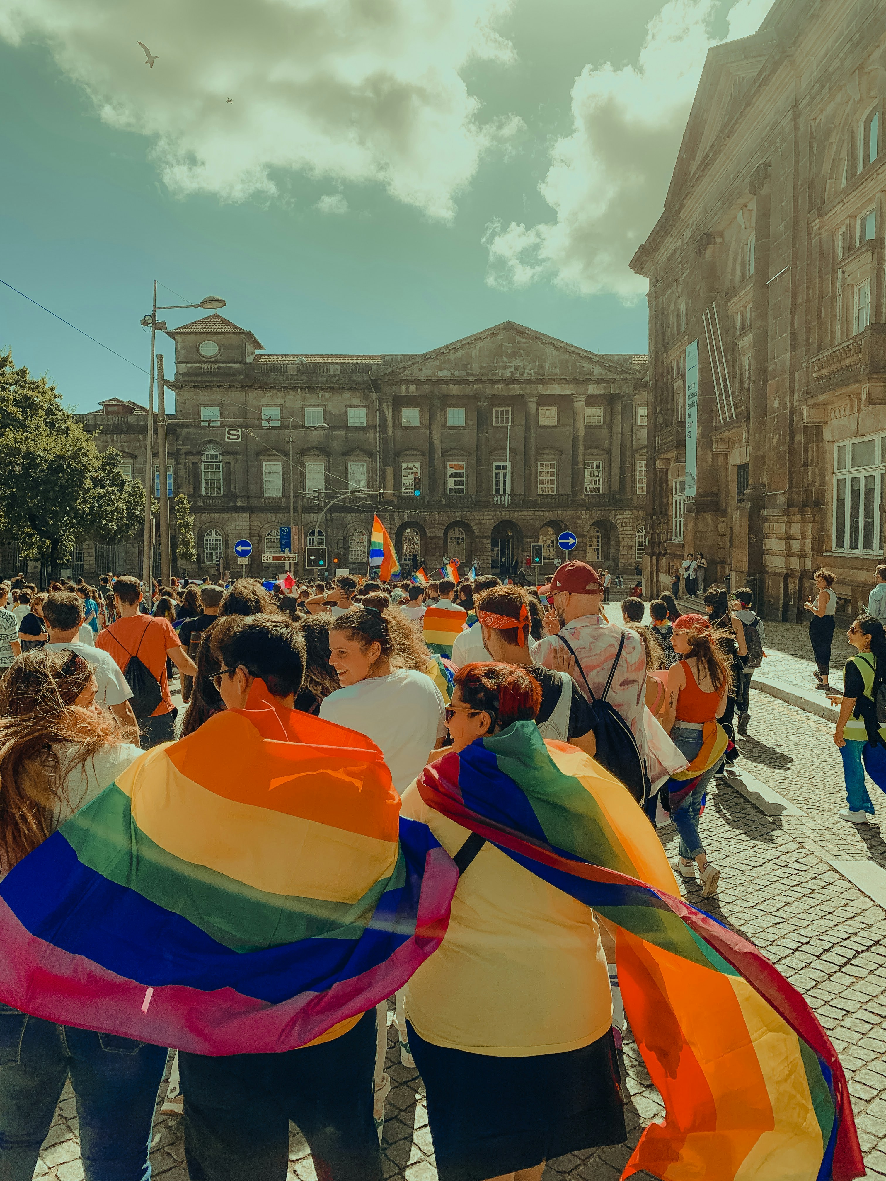 Rainbow Parade in the Historic City Square