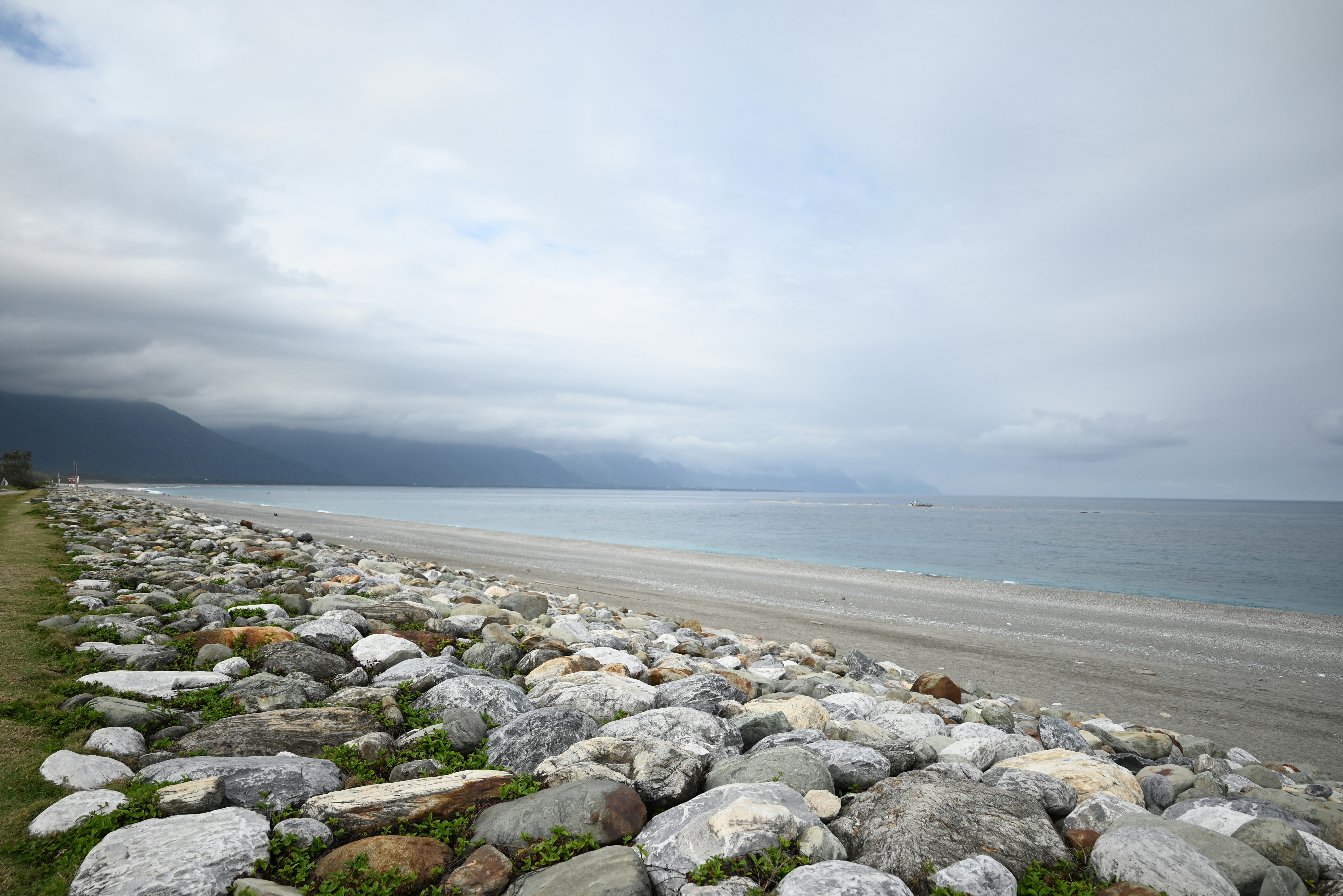 Ridge of Stones Meeting the Calm Sea