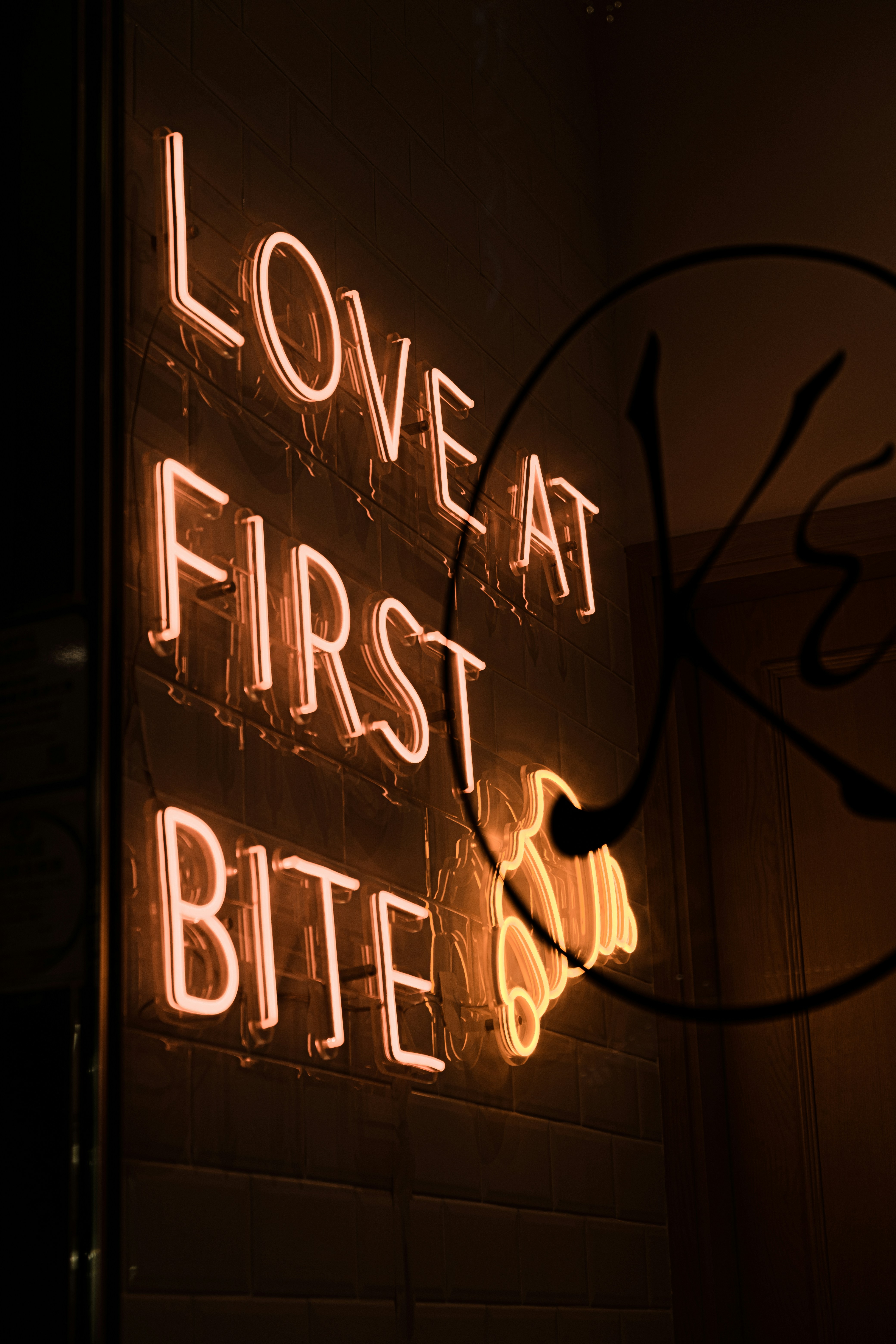 a sign on a wall