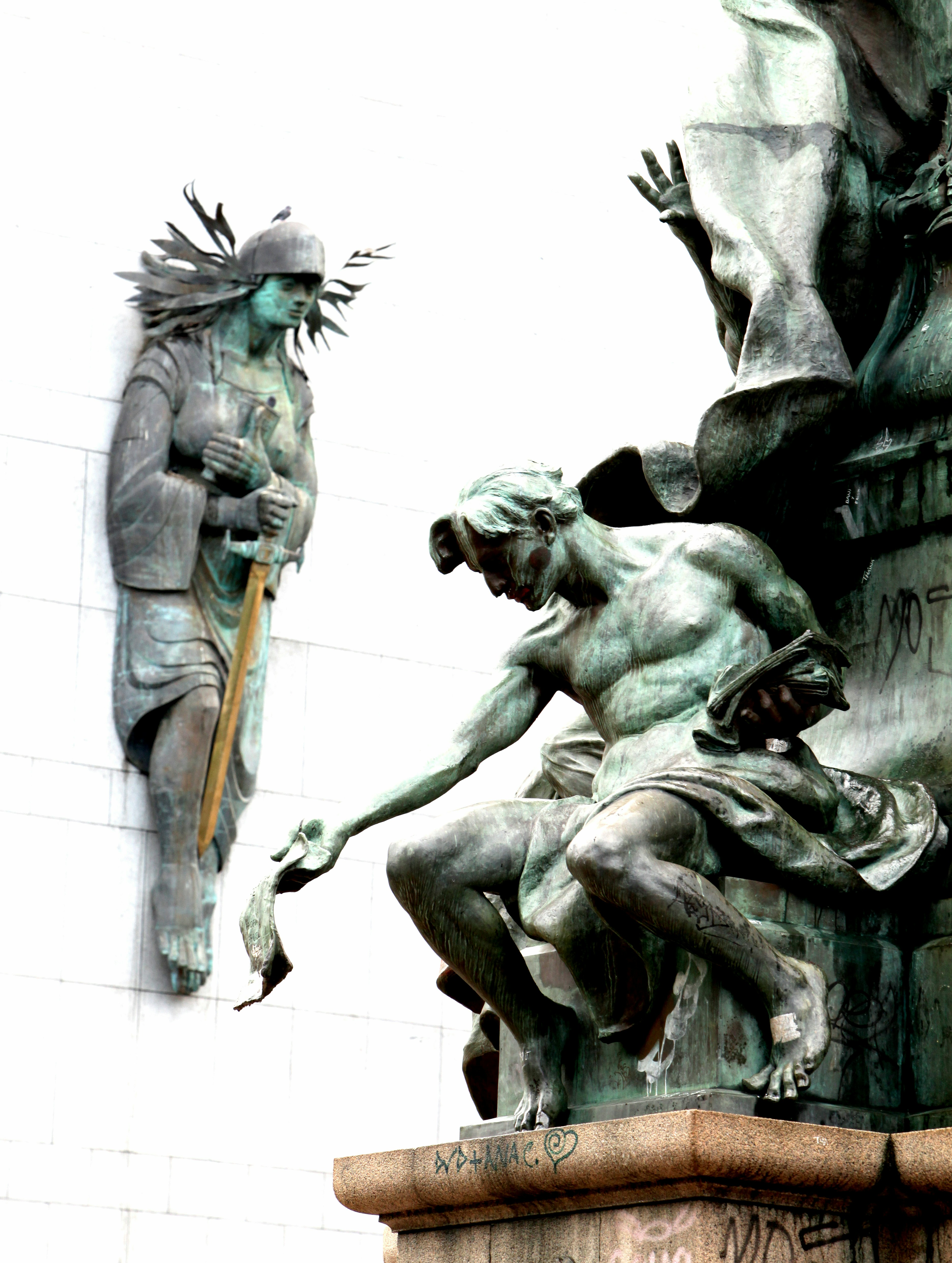 Bridge of Strife: A Bronze Titan Reaches for a Faint Echo
