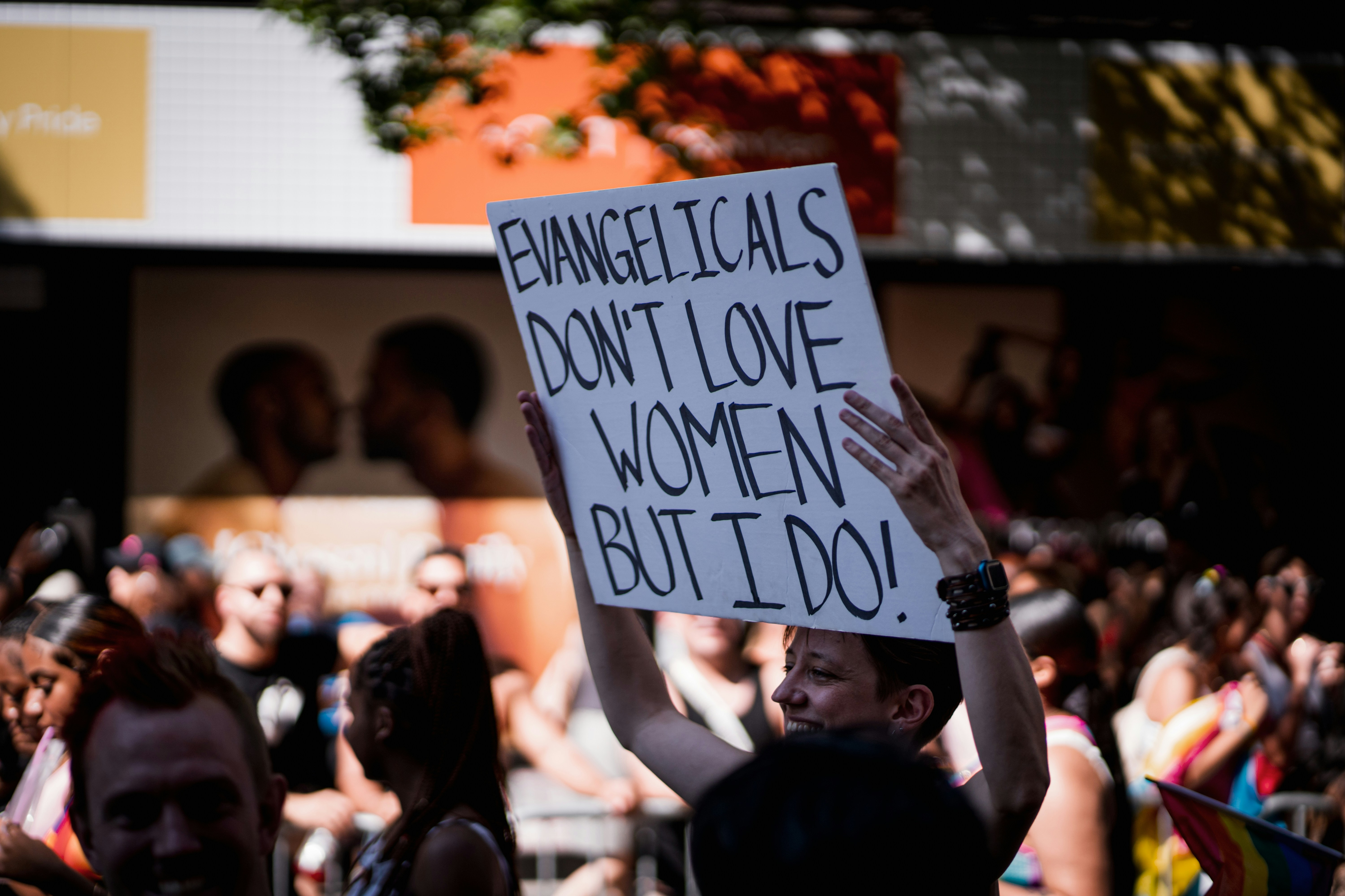 The Sign That Speaks for Women in a Raucous Rally