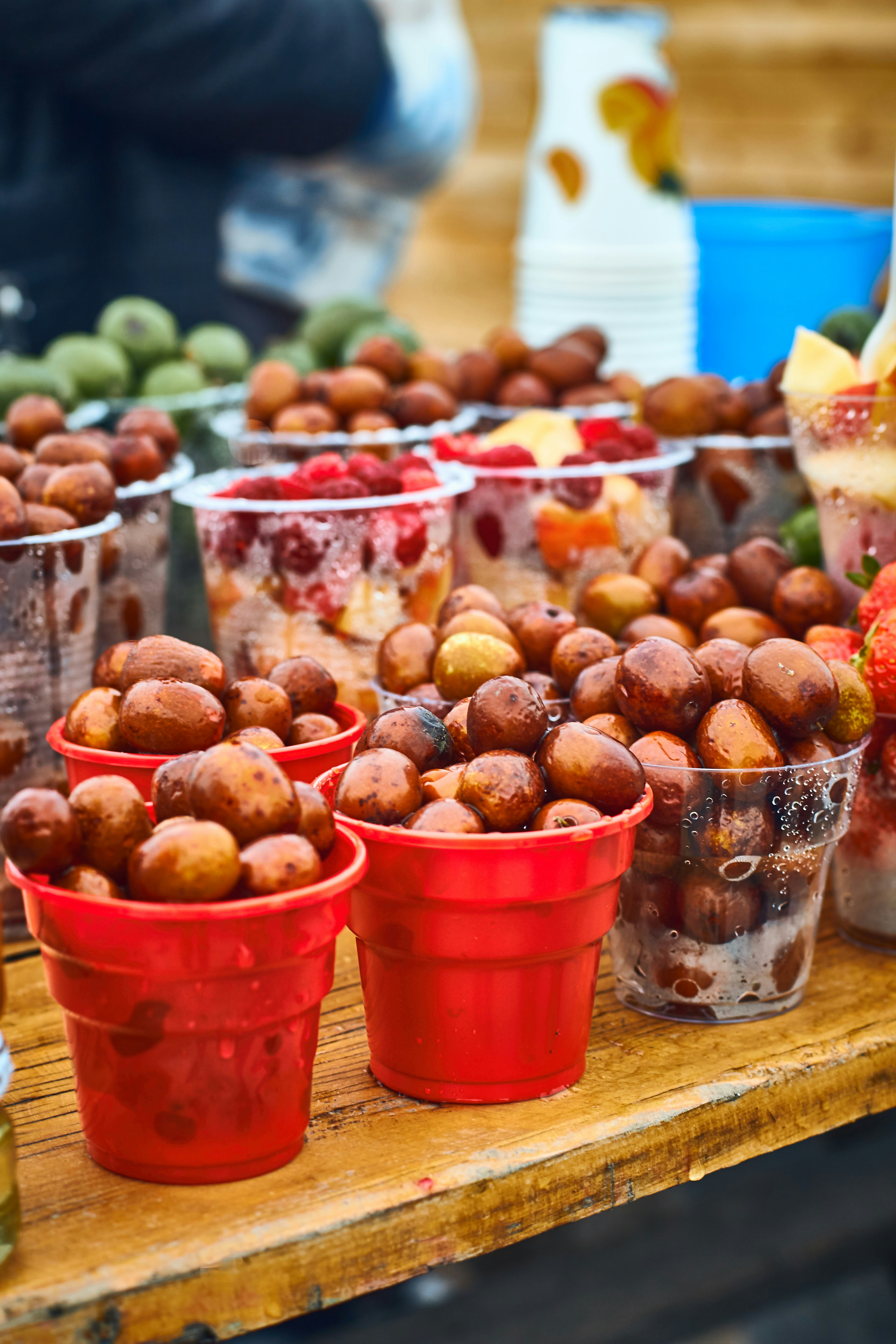 Red-Cup Carousel of Chocolate-Bites