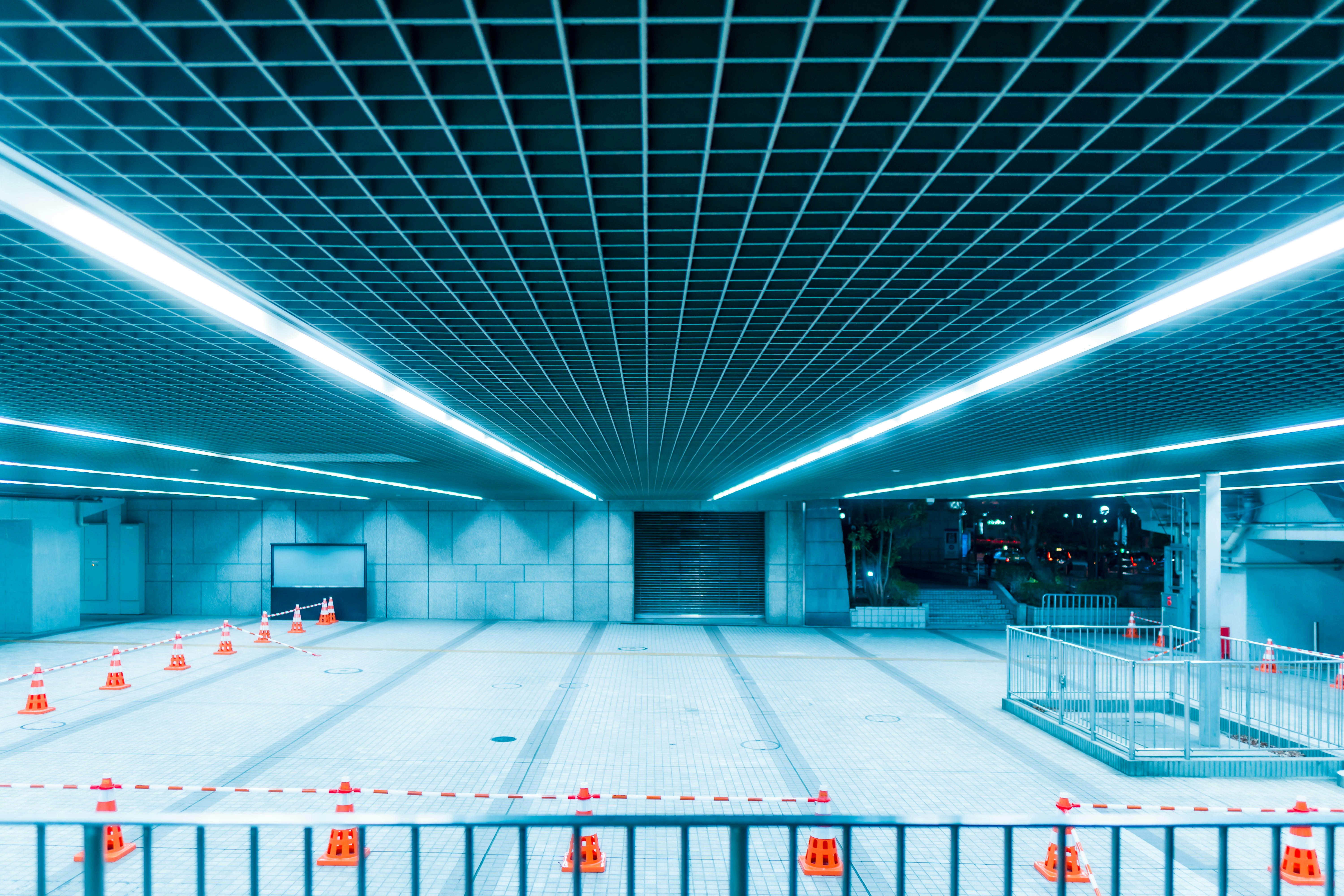 Underground parking.