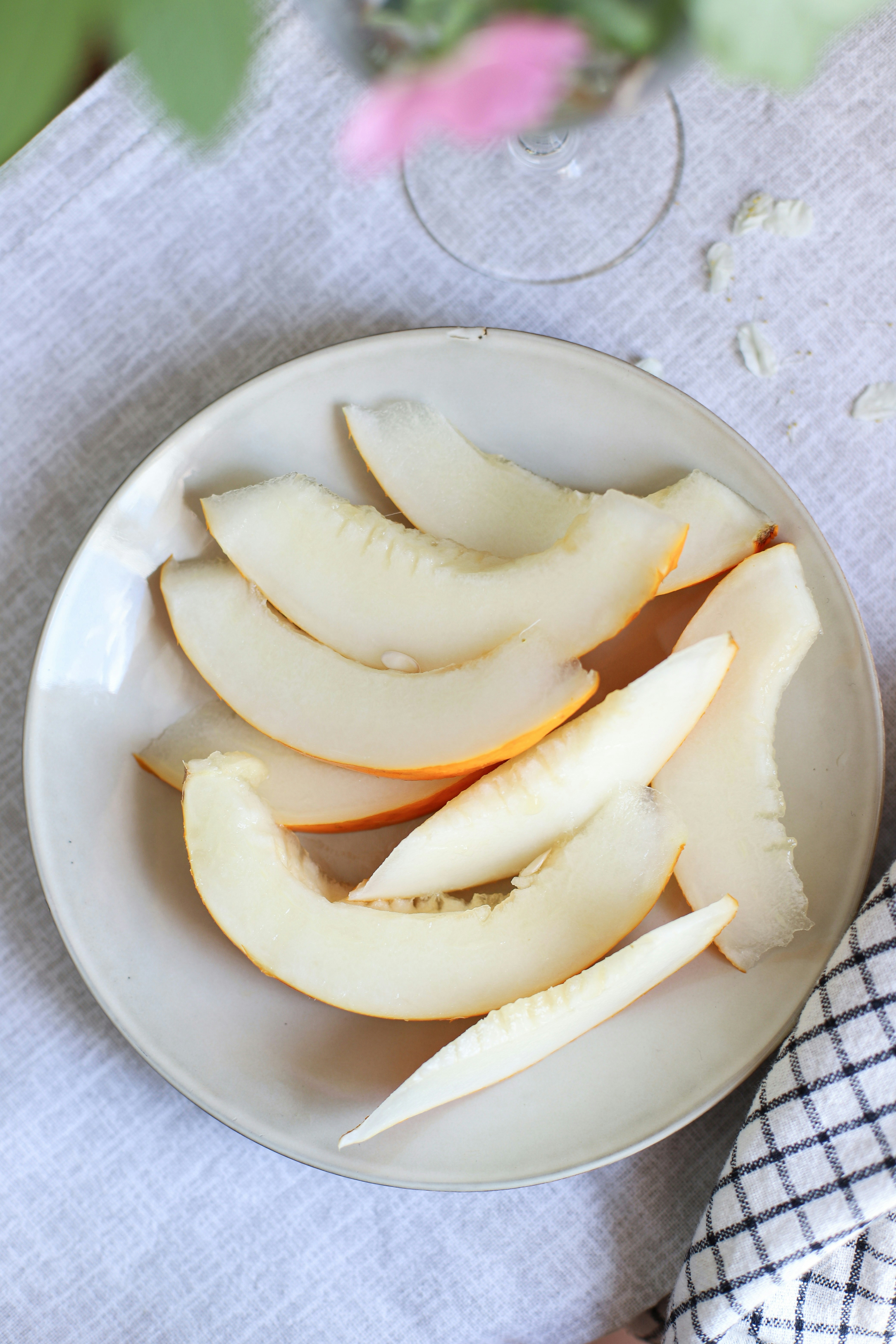 Sliced Melon Elegance: A Taste of Summer's Essence