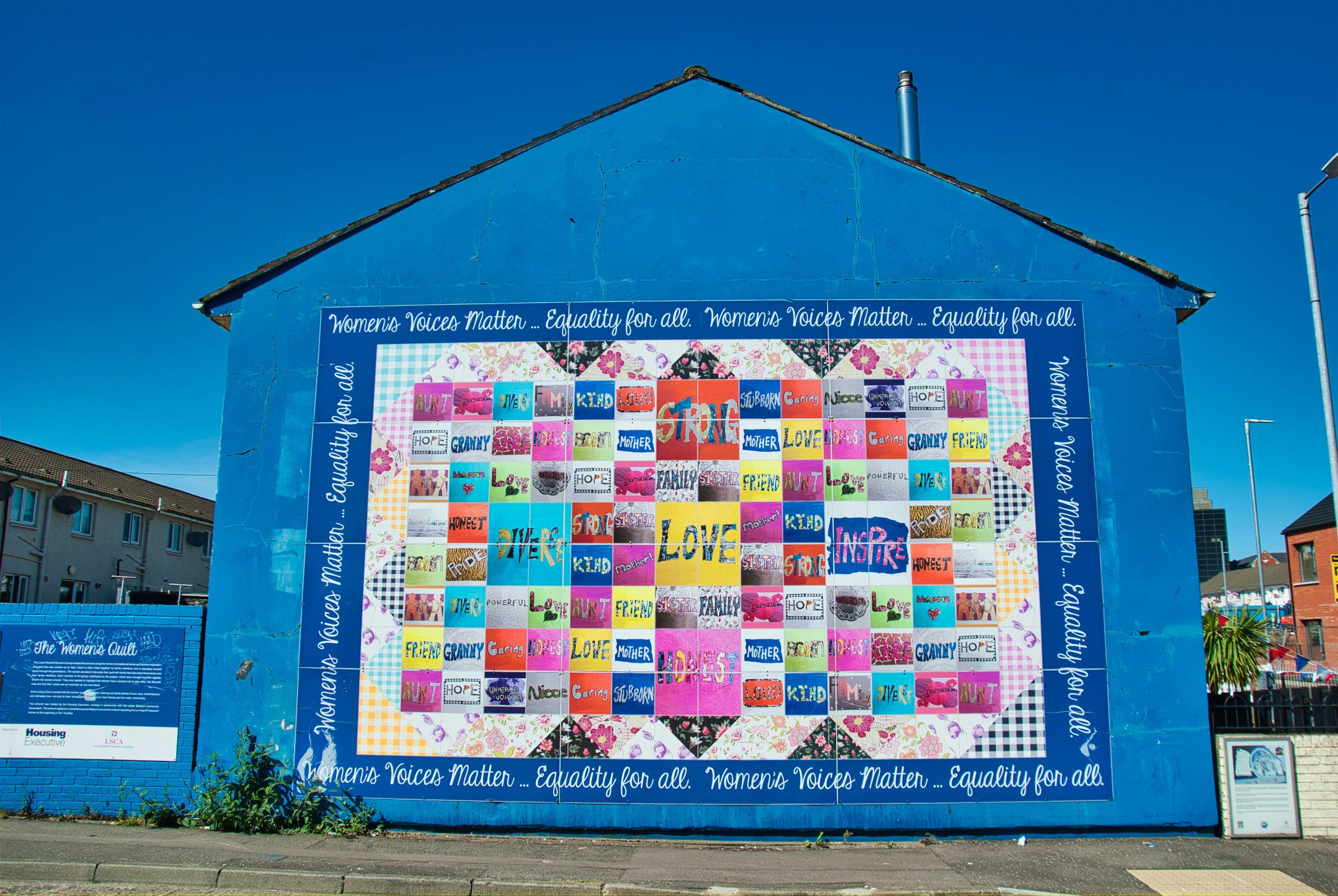 Vivid Unity: A Patchwork Mural Proclaiming Equality