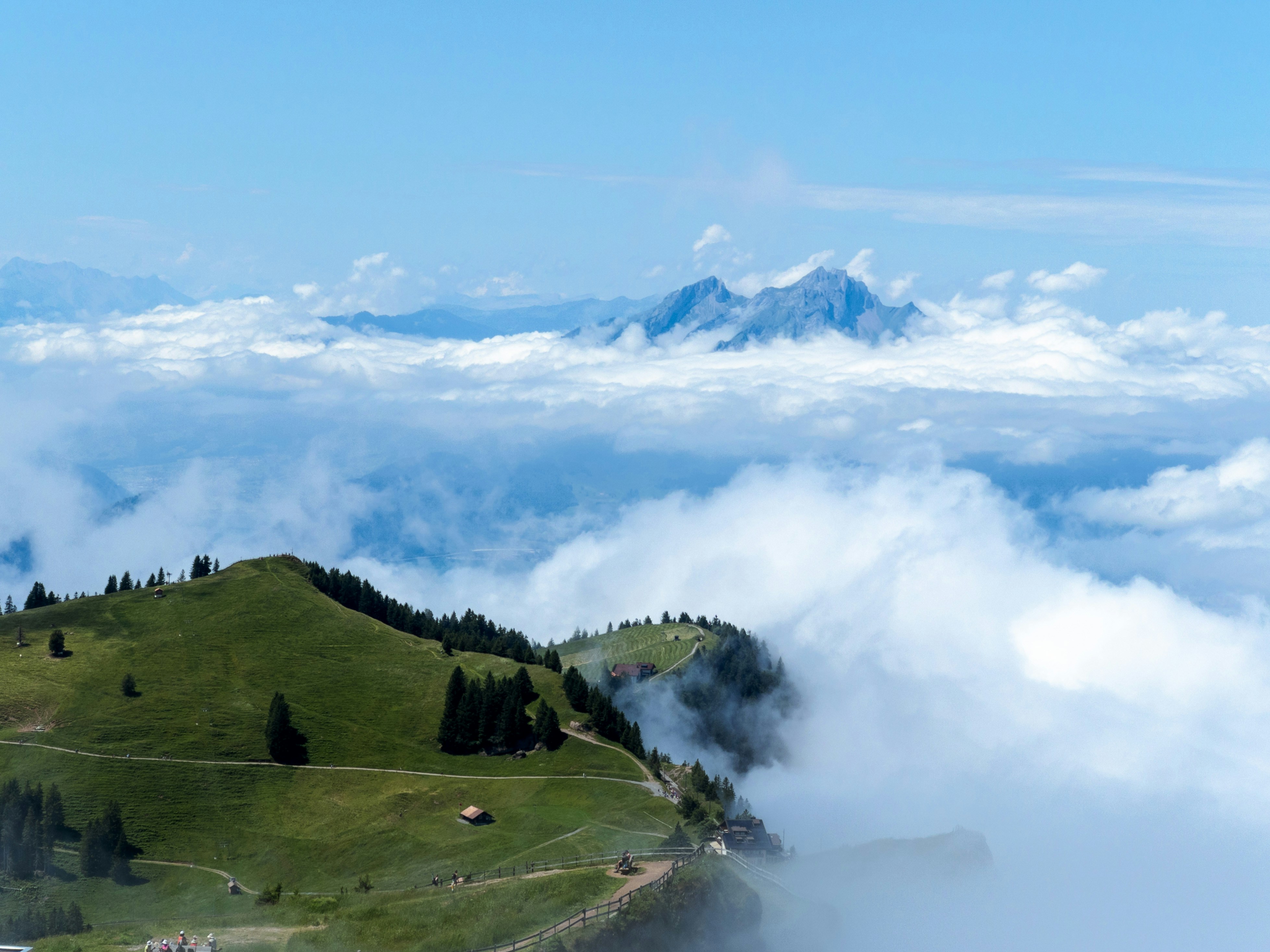 Alpine Dreamscape Above the Clouds
