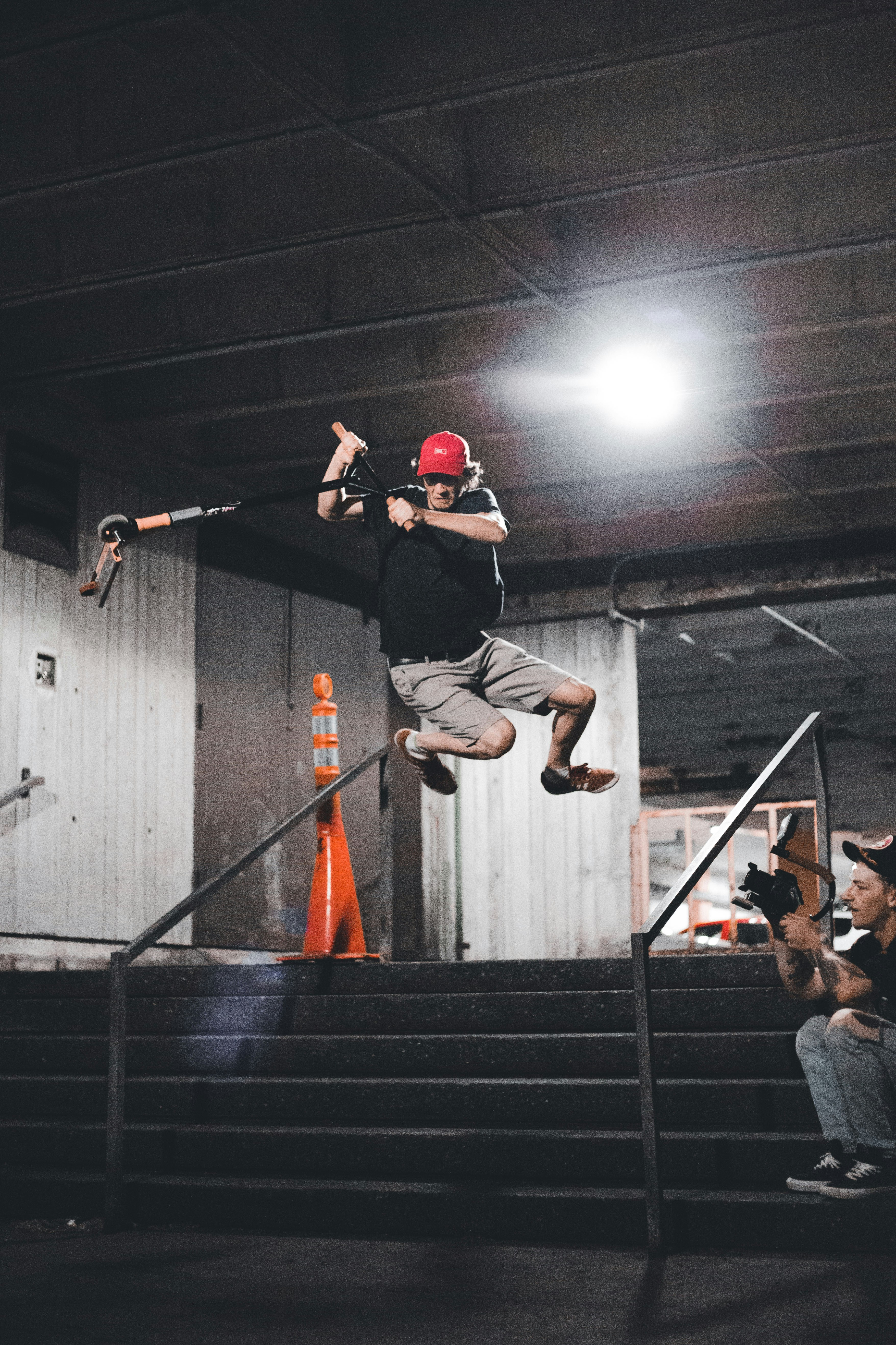A man jumping over a railing photo – Free Clothing Image on Unsplash
