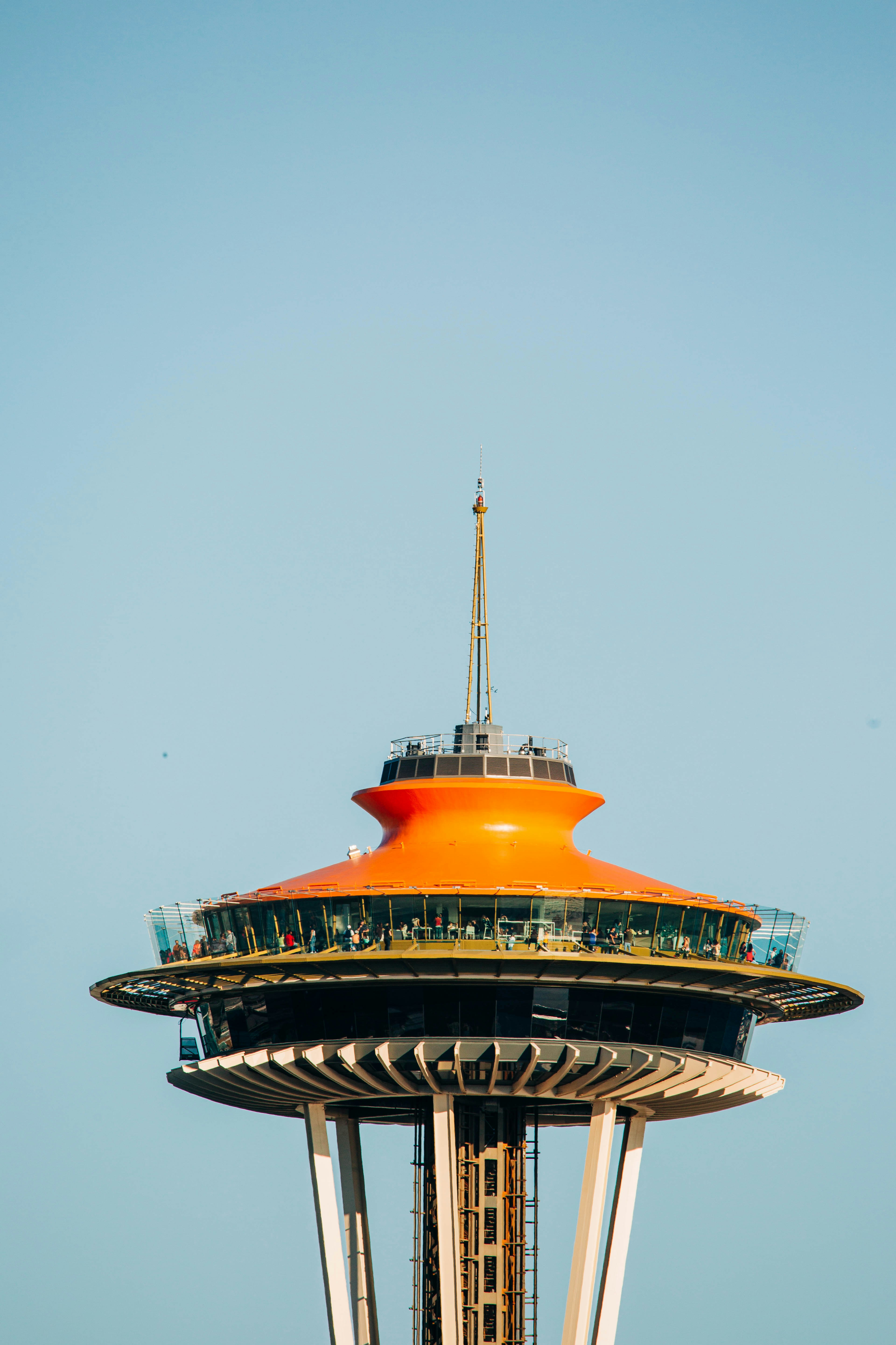 A tall tower with a pointed top photo – Free Space needle loop Image on ...