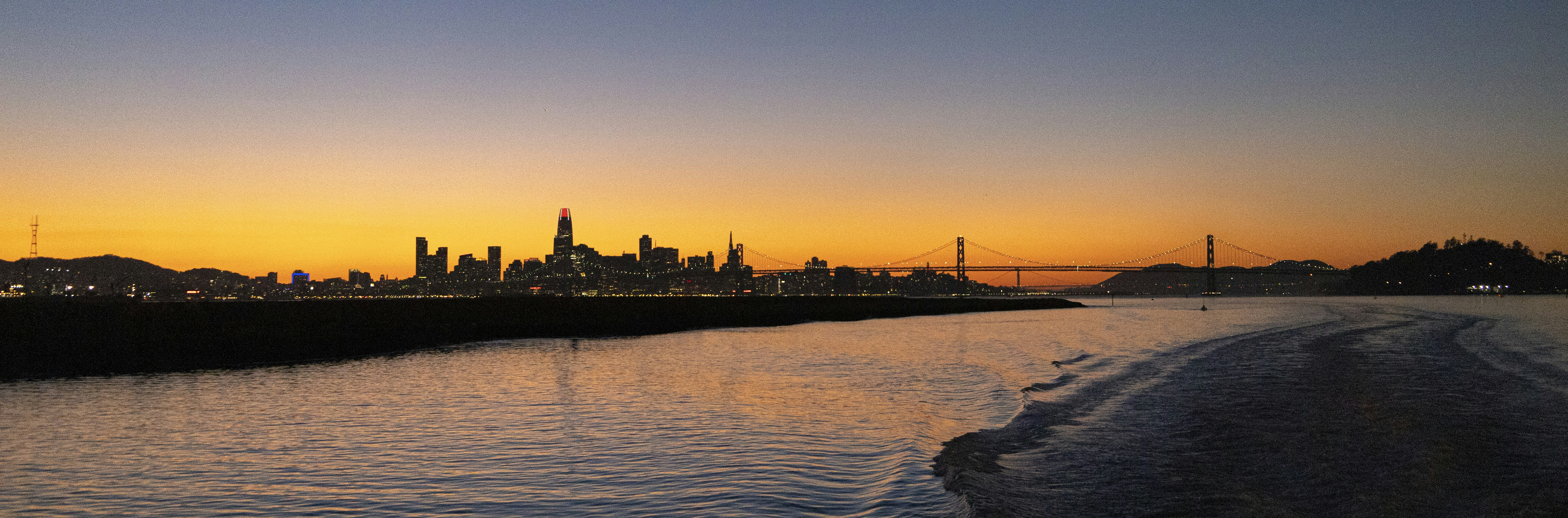 Golden Hour Glimpse Across the Bay