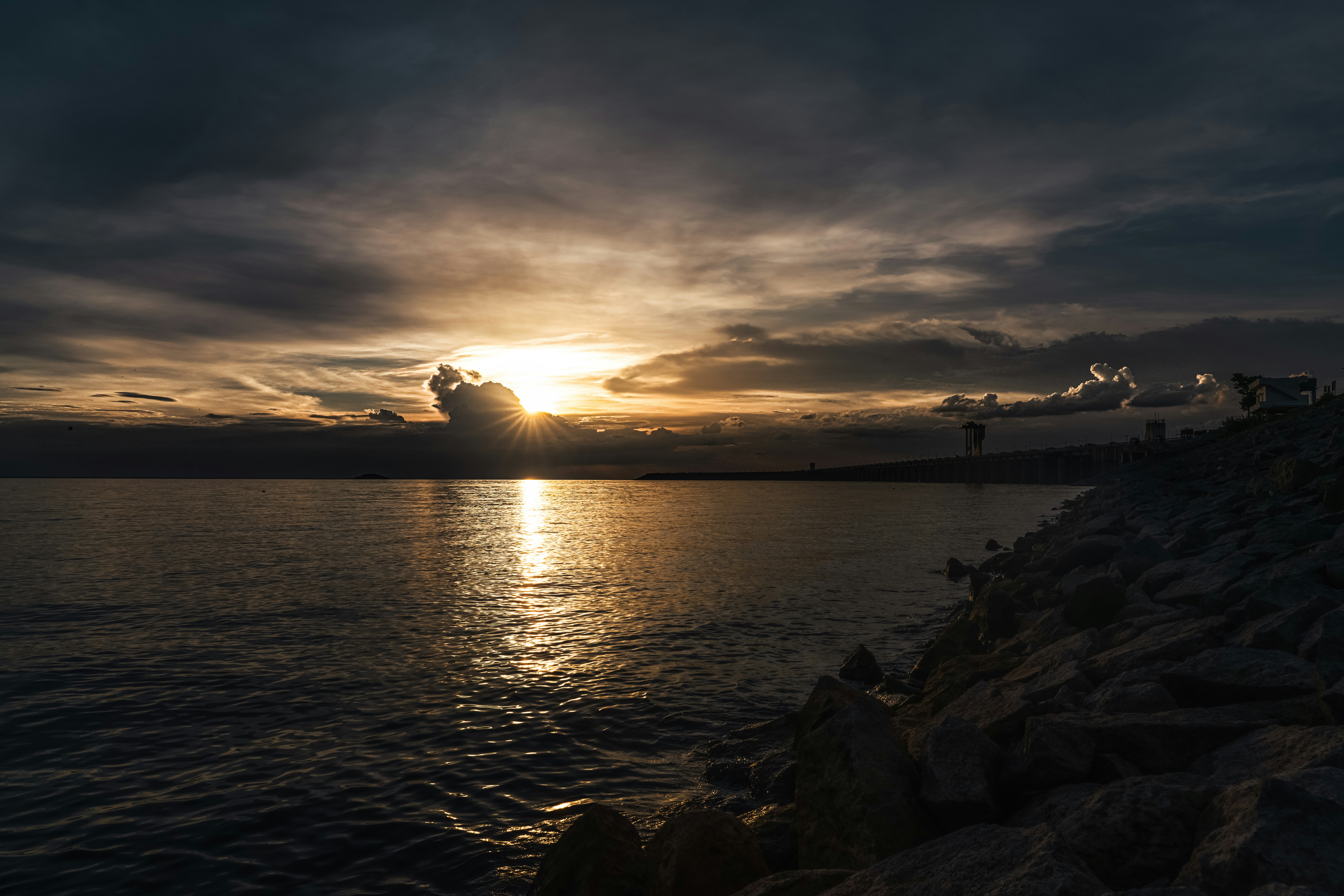 Golden Horizon Over Tranquil Waters