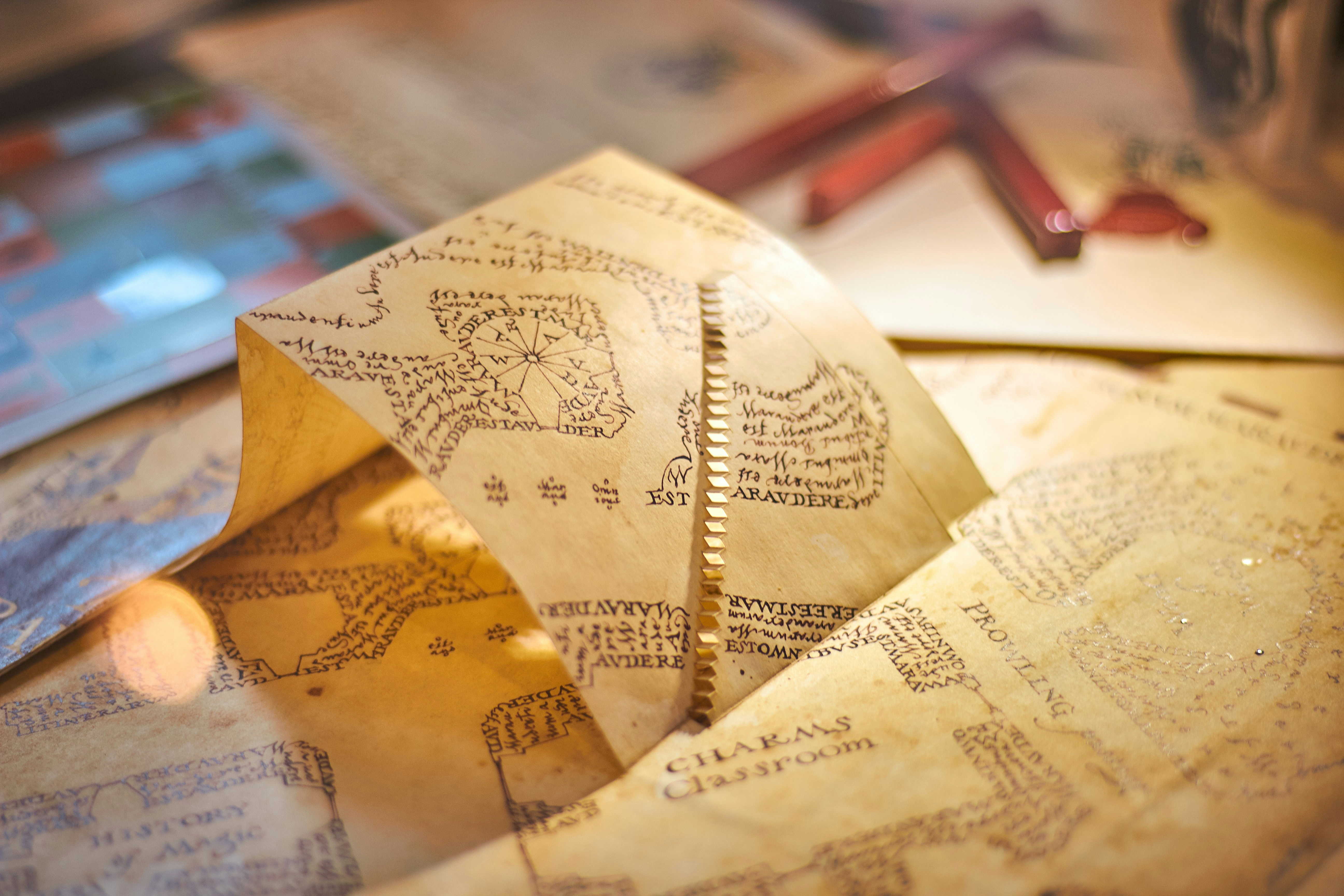 Ancient Map Unfolding: A Folded Chronicle of Travel