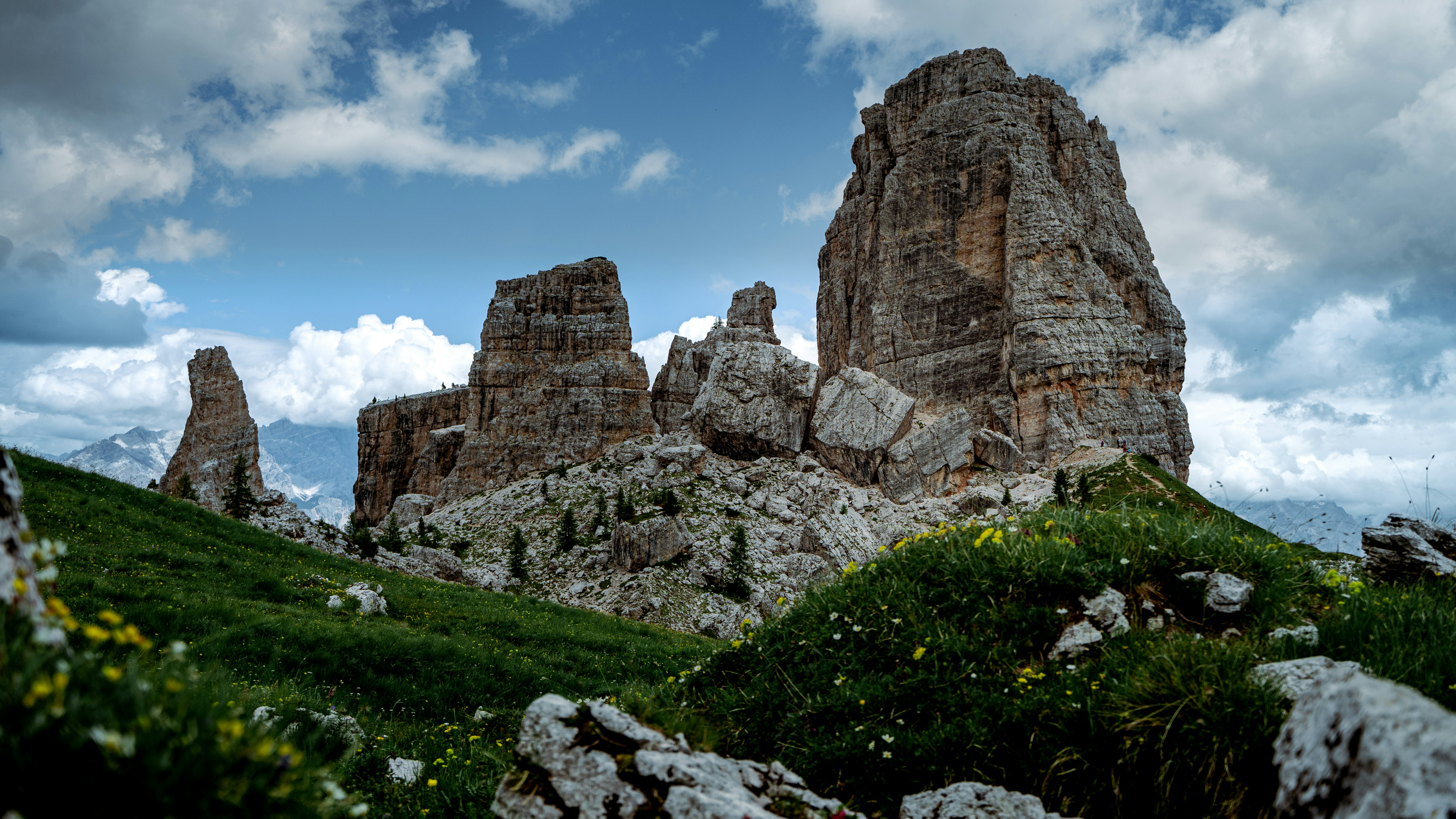 Granite Giants Guard an Alpine Meadow
