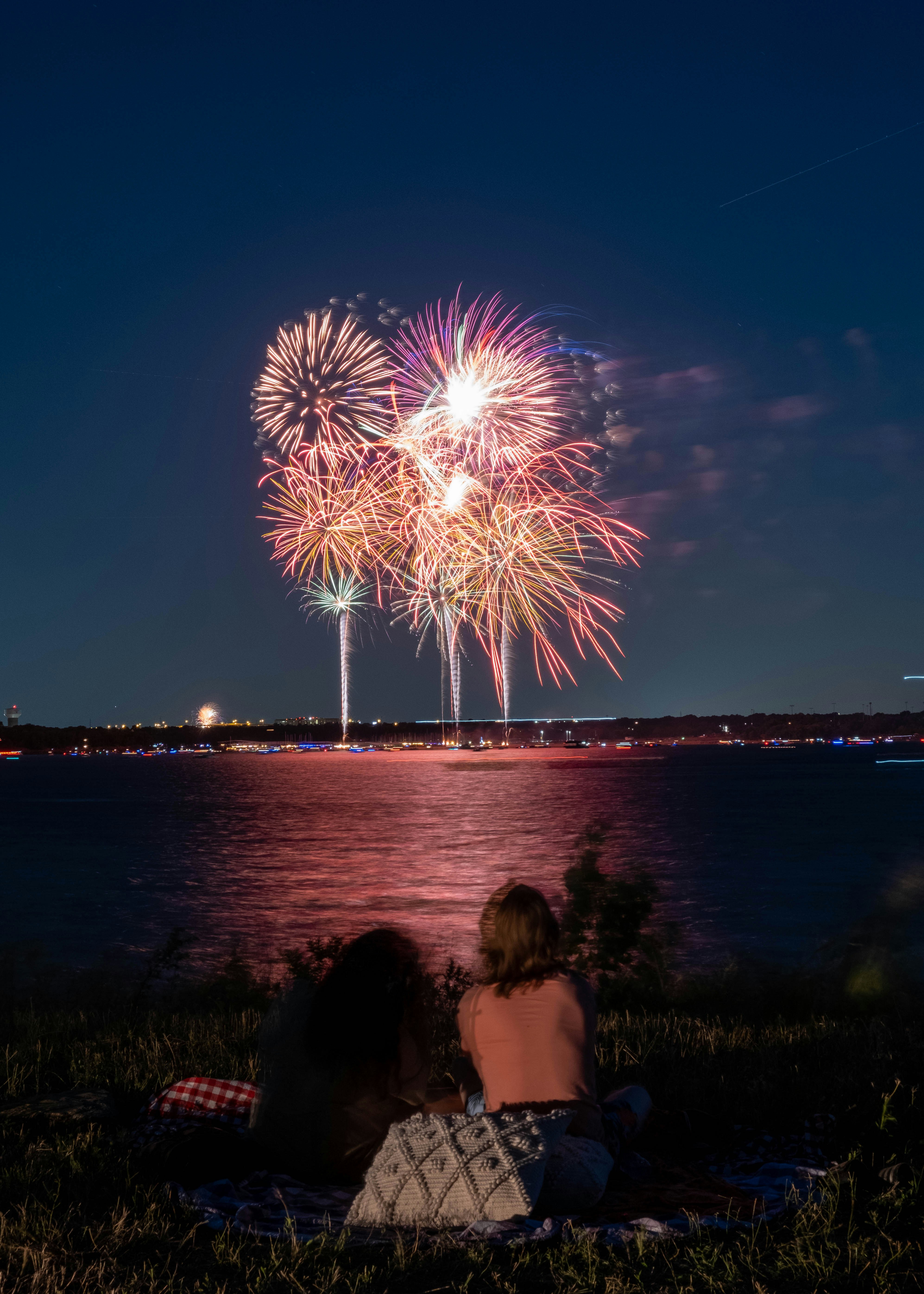 A group of people watching fireworks photo – Free Rockledge park Image ...