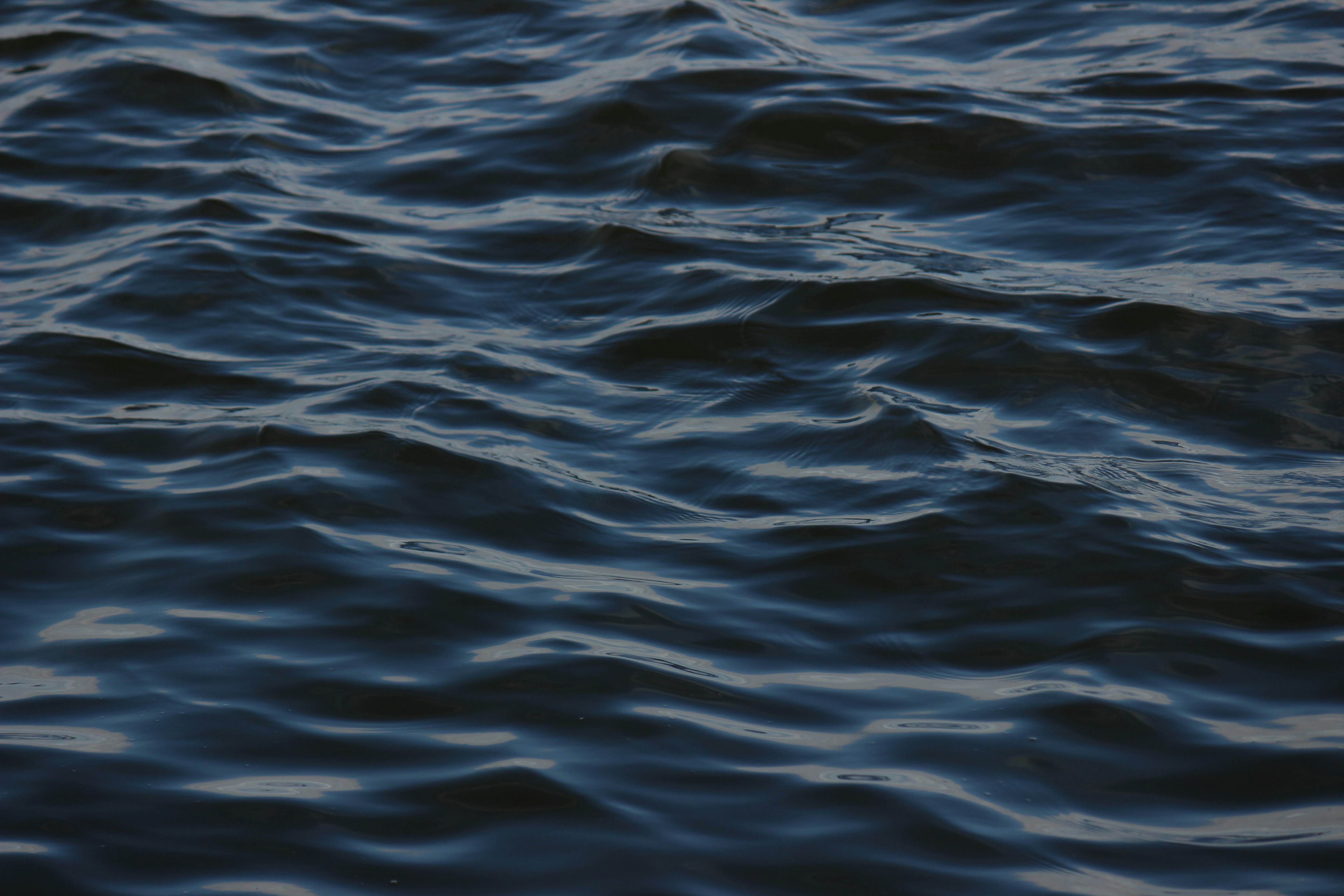Rippling surface of dark water reflecting subtle light patterns.