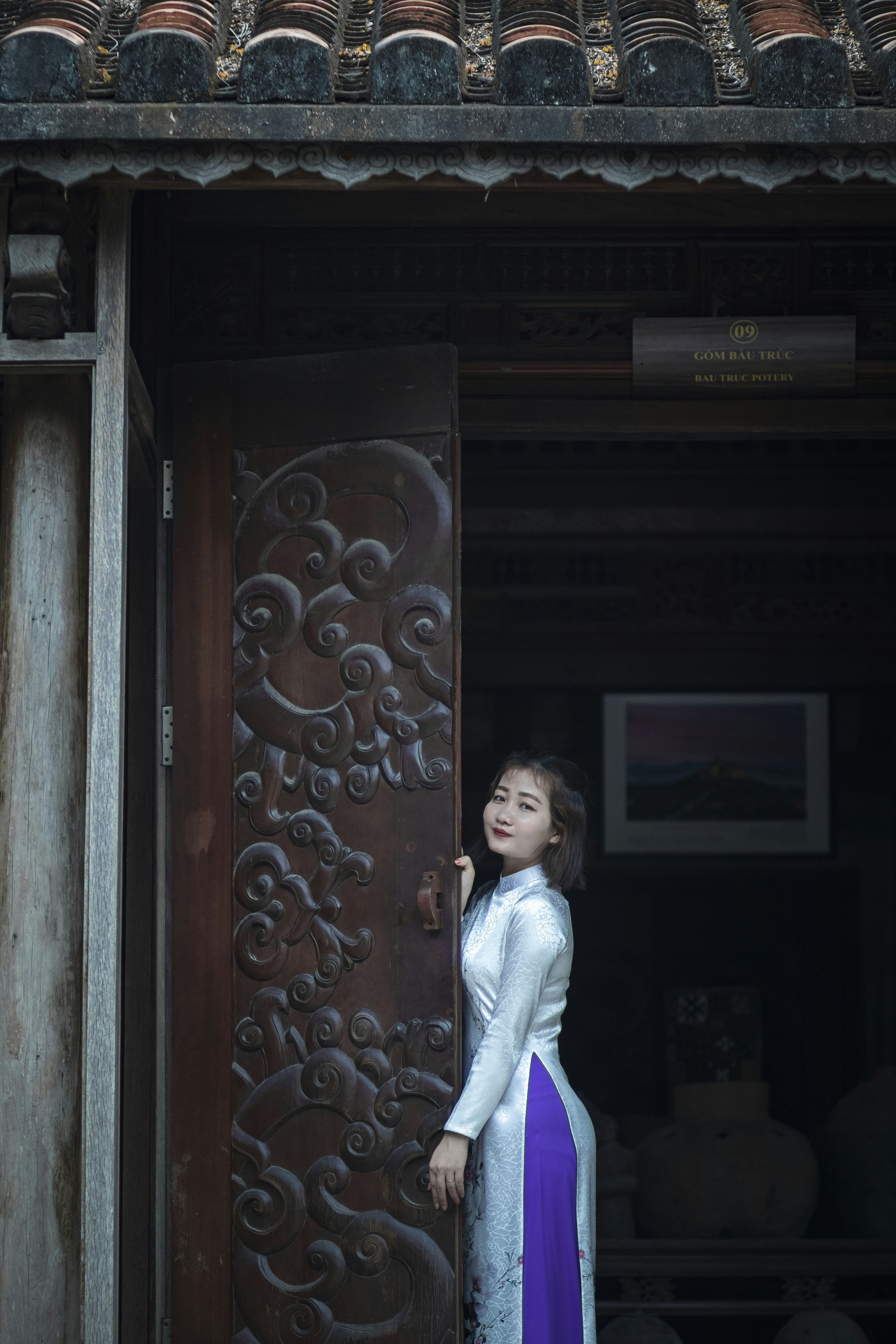 Grace in the Threshold: Portrait at the Open Door