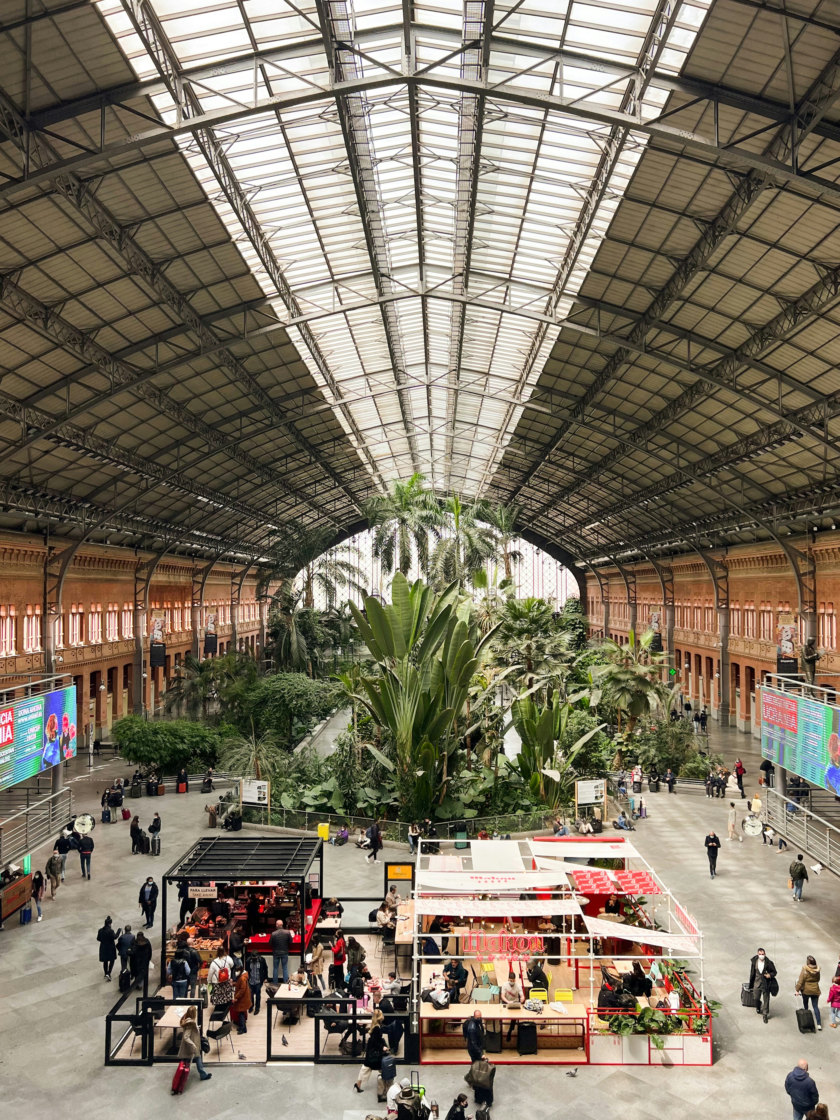 Atocha Train Station in Madrid, Spain
