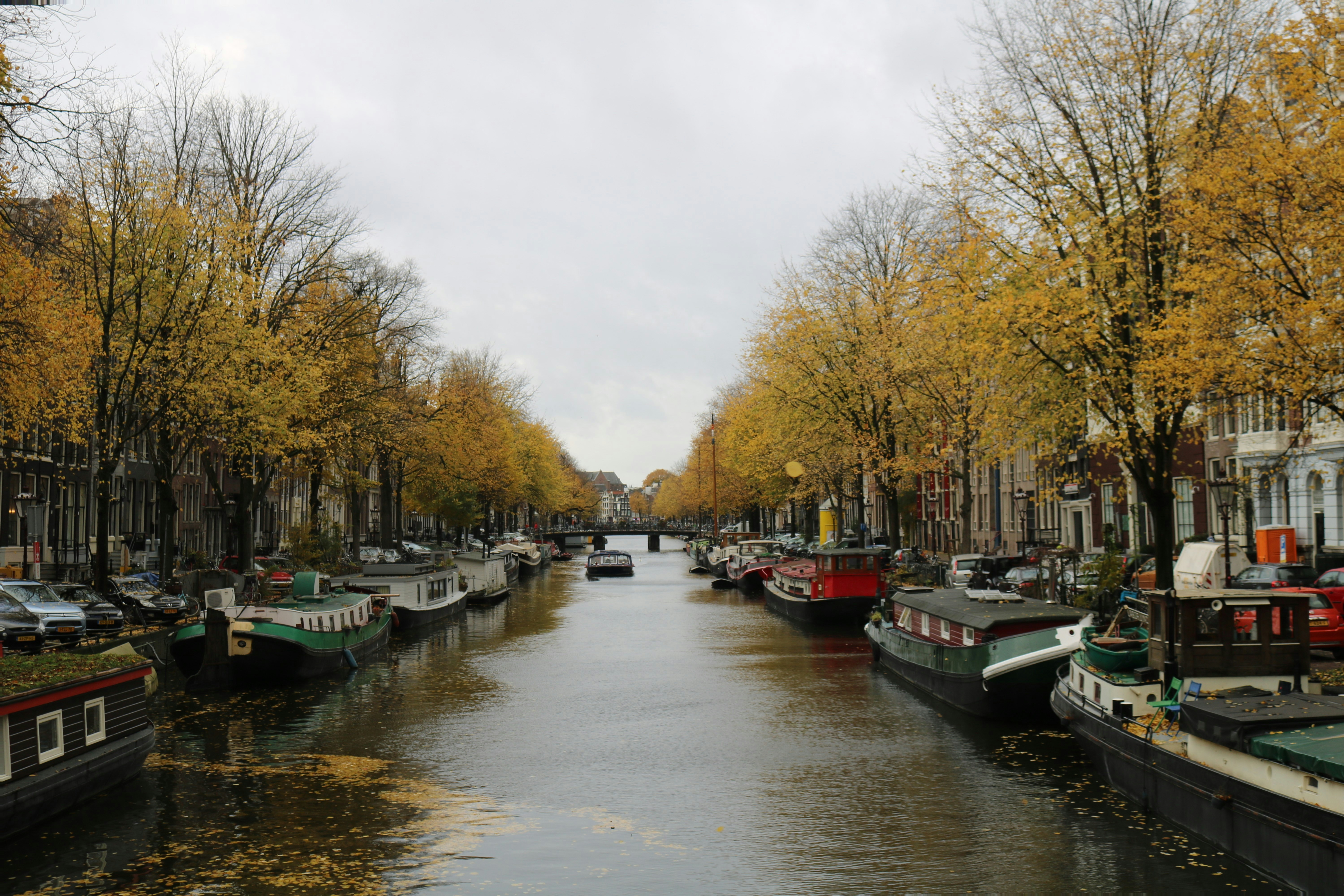 Um canal com barcos sobre ele foto – Imagem grátis sobre Outono na Unsplash