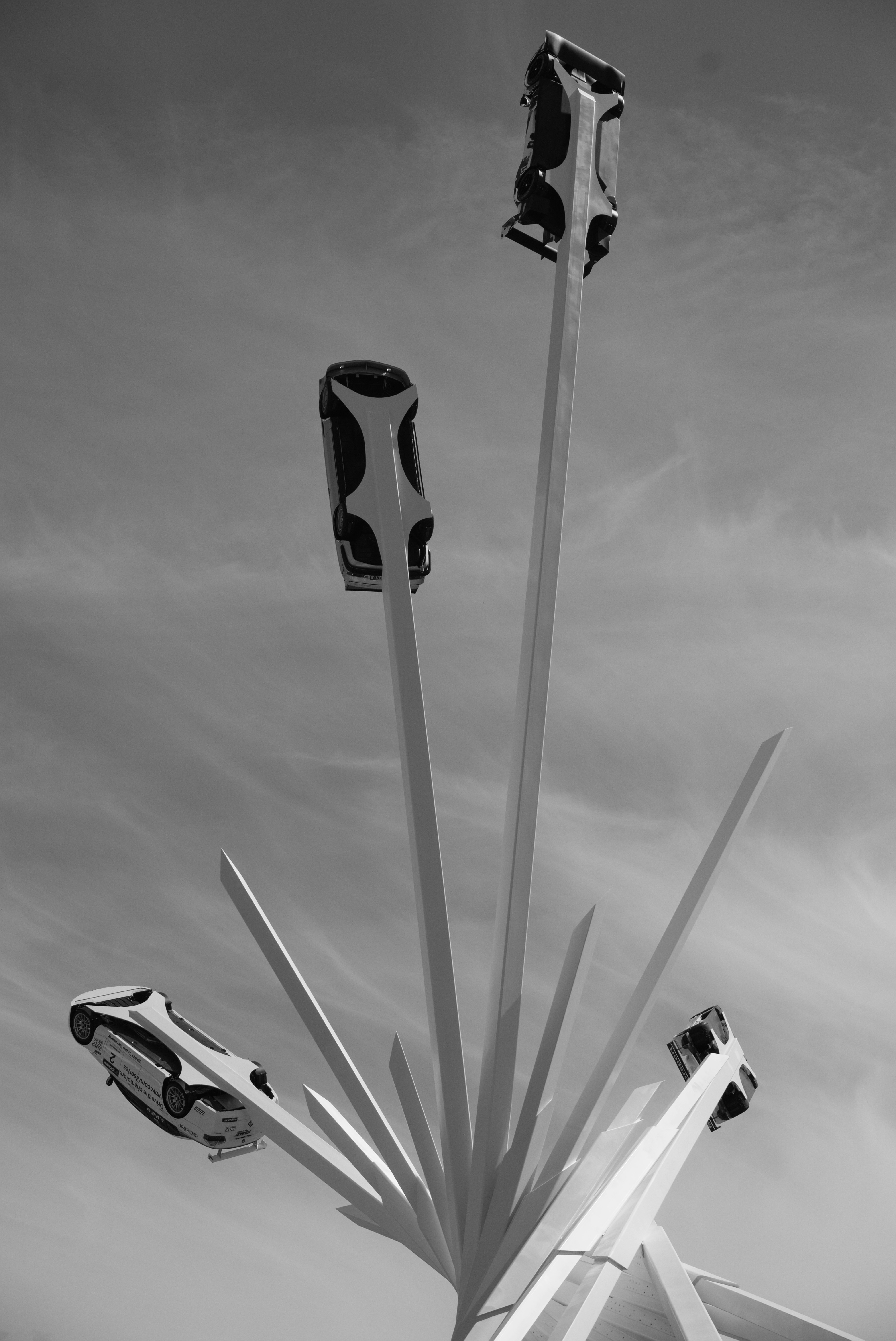 Sculpted Dancers: Carved Steel Spikes Reach for the Sky