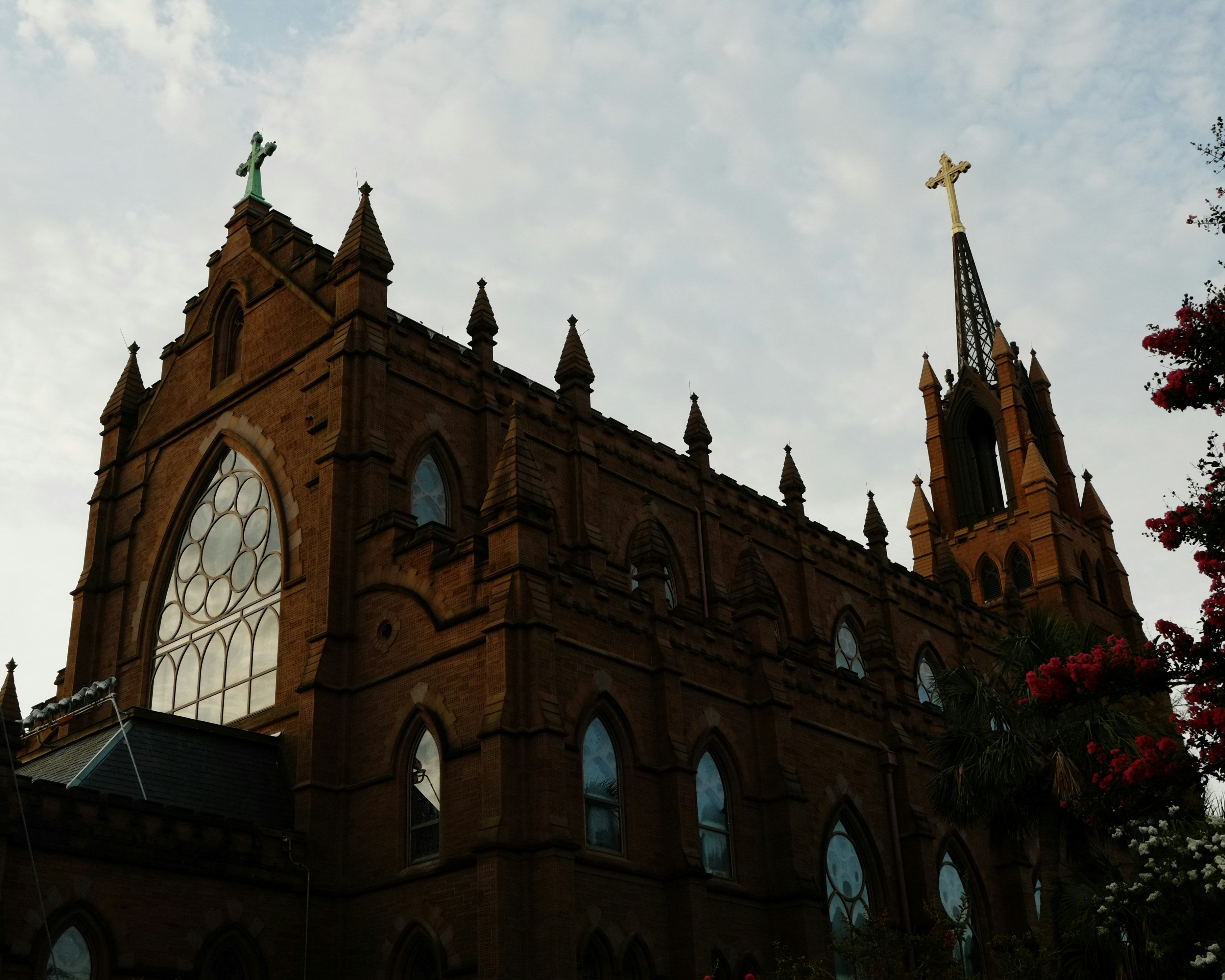 Gothic Facade in Evening Light