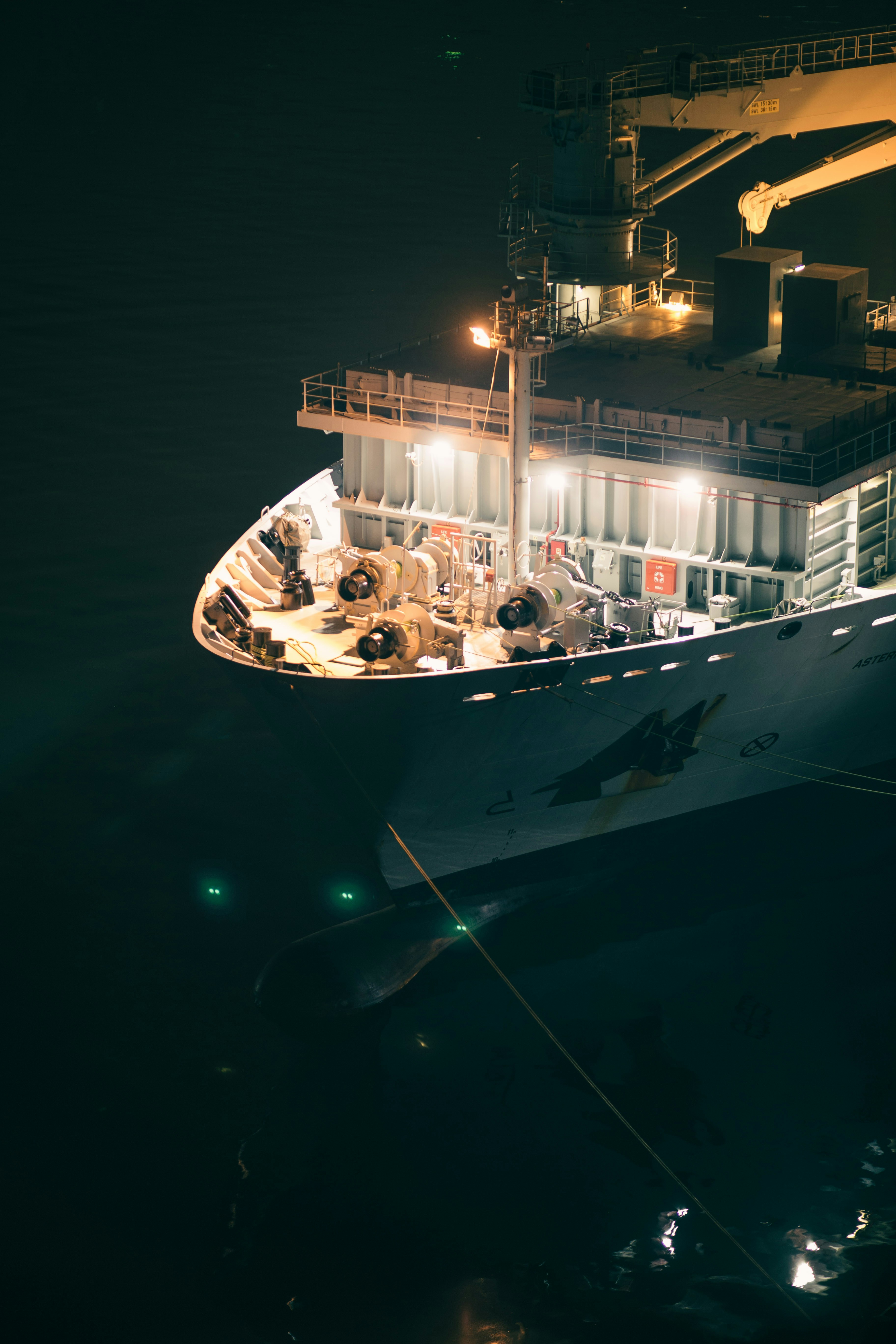 A large ship at night photo – Free Boat Image on Unsplash