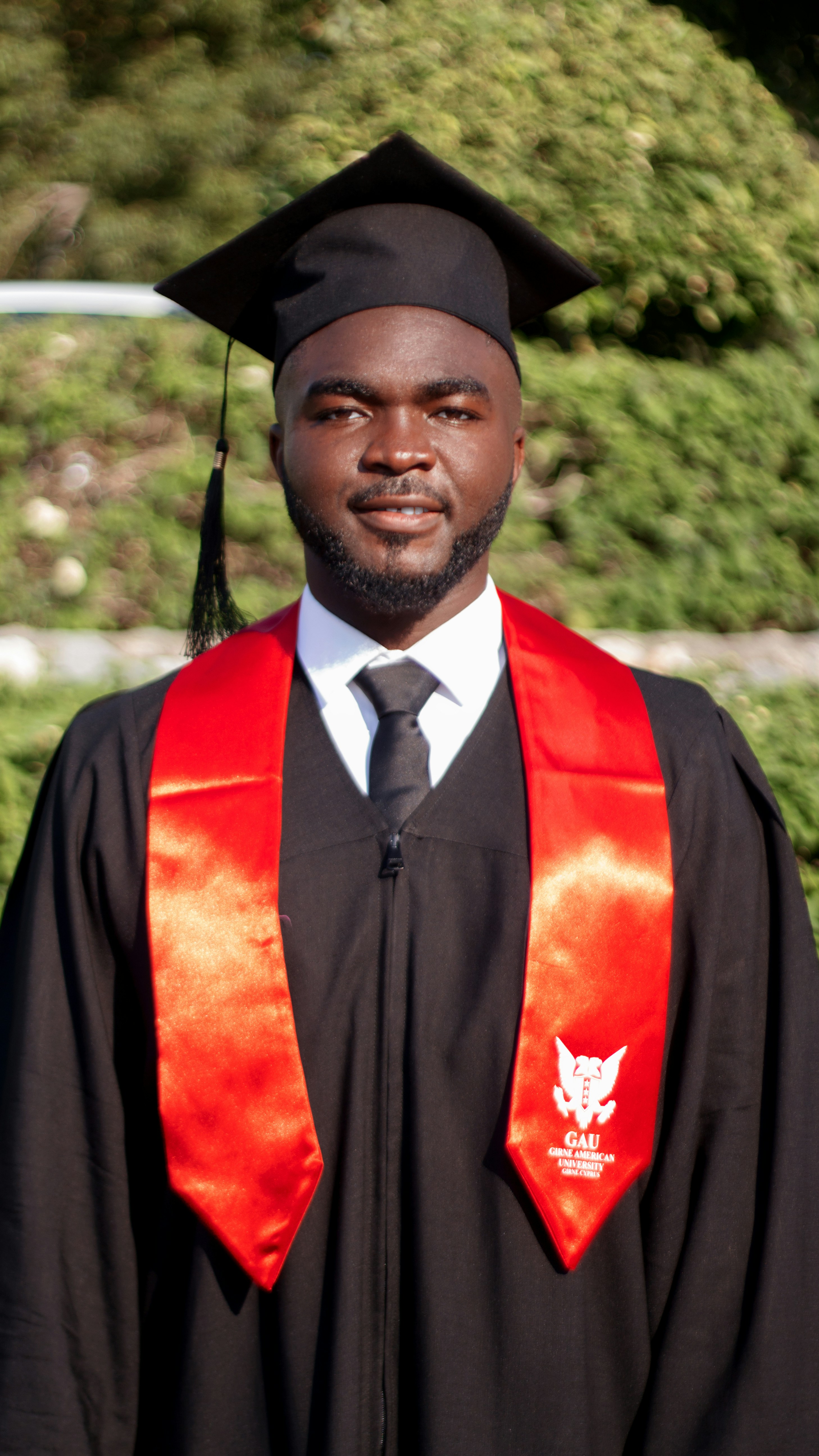 Red Graduation Gown Male