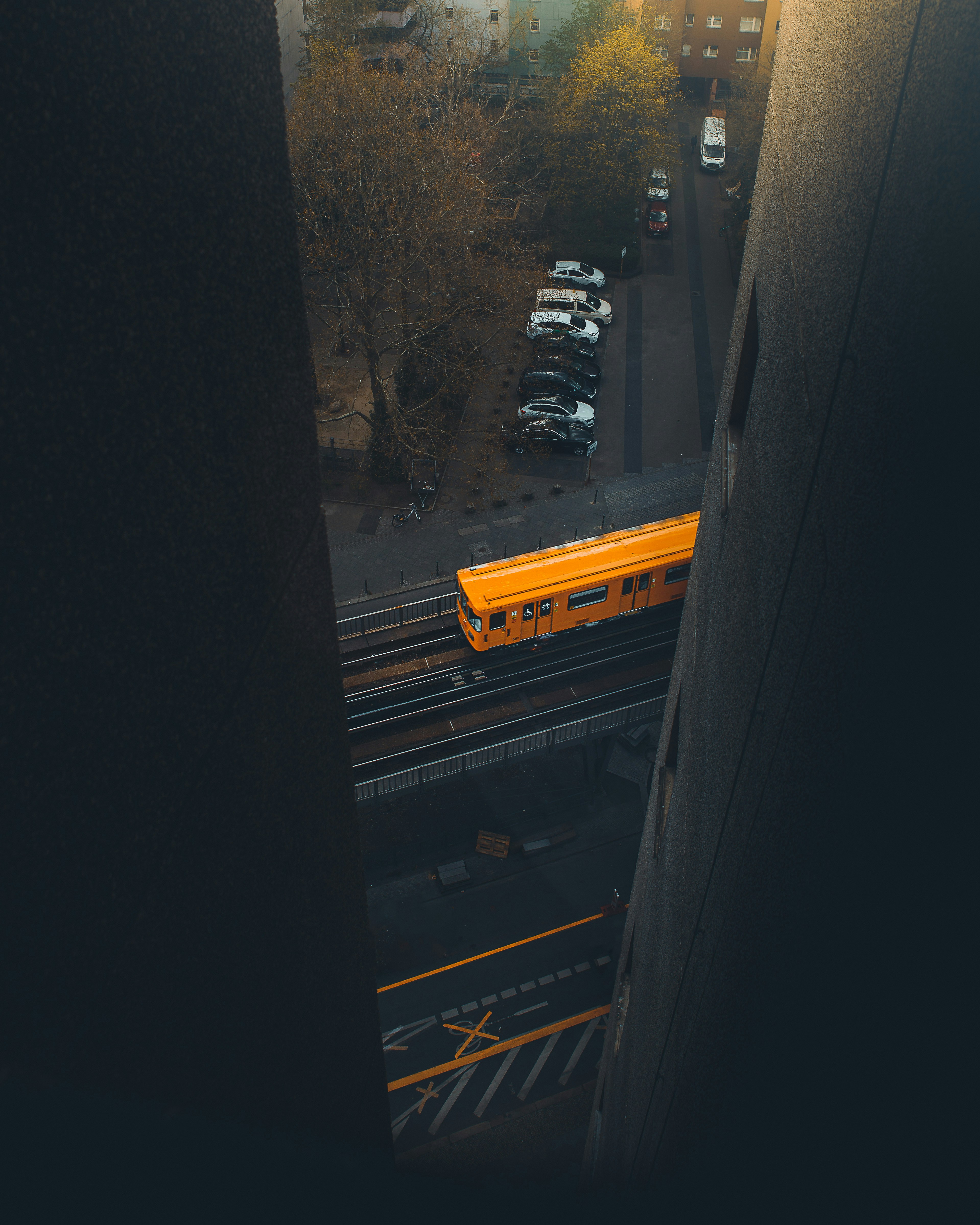 a train on the railway tracks
