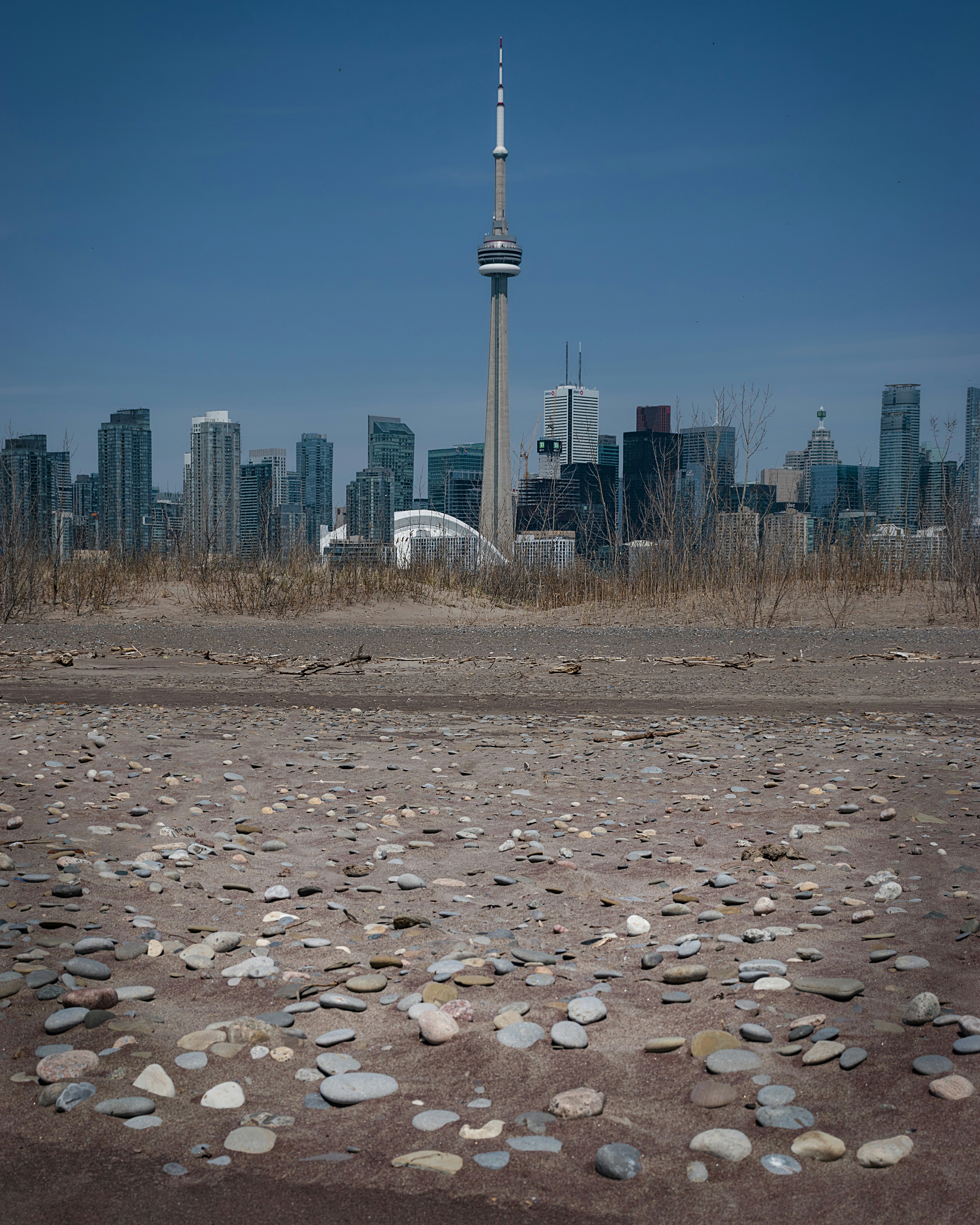 Pebble-Field to Sky: The CN Tower Anchors Toronto's Skyline