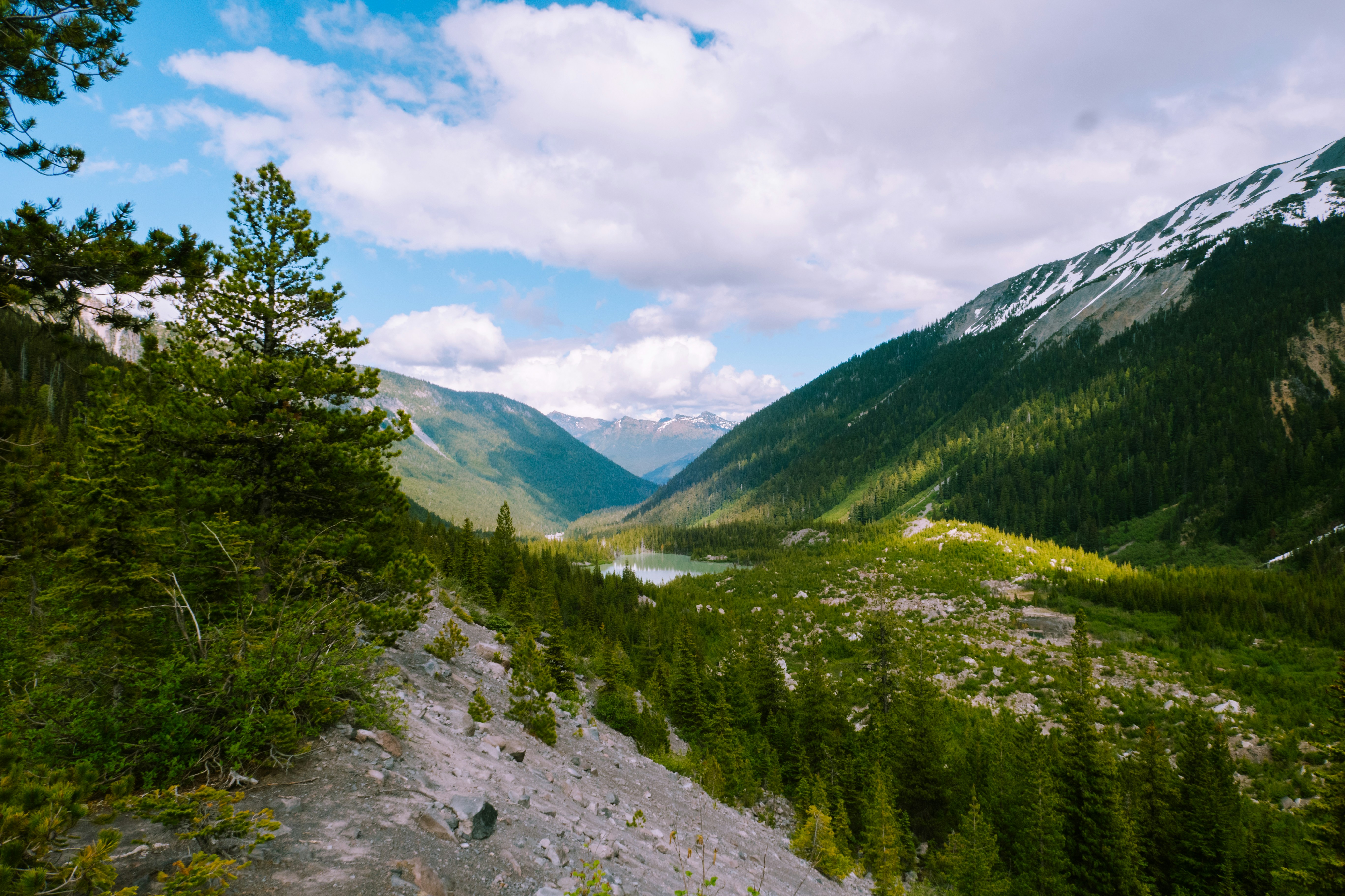 A river running through a valley photo – Free Mt rainier Image on Unsplash