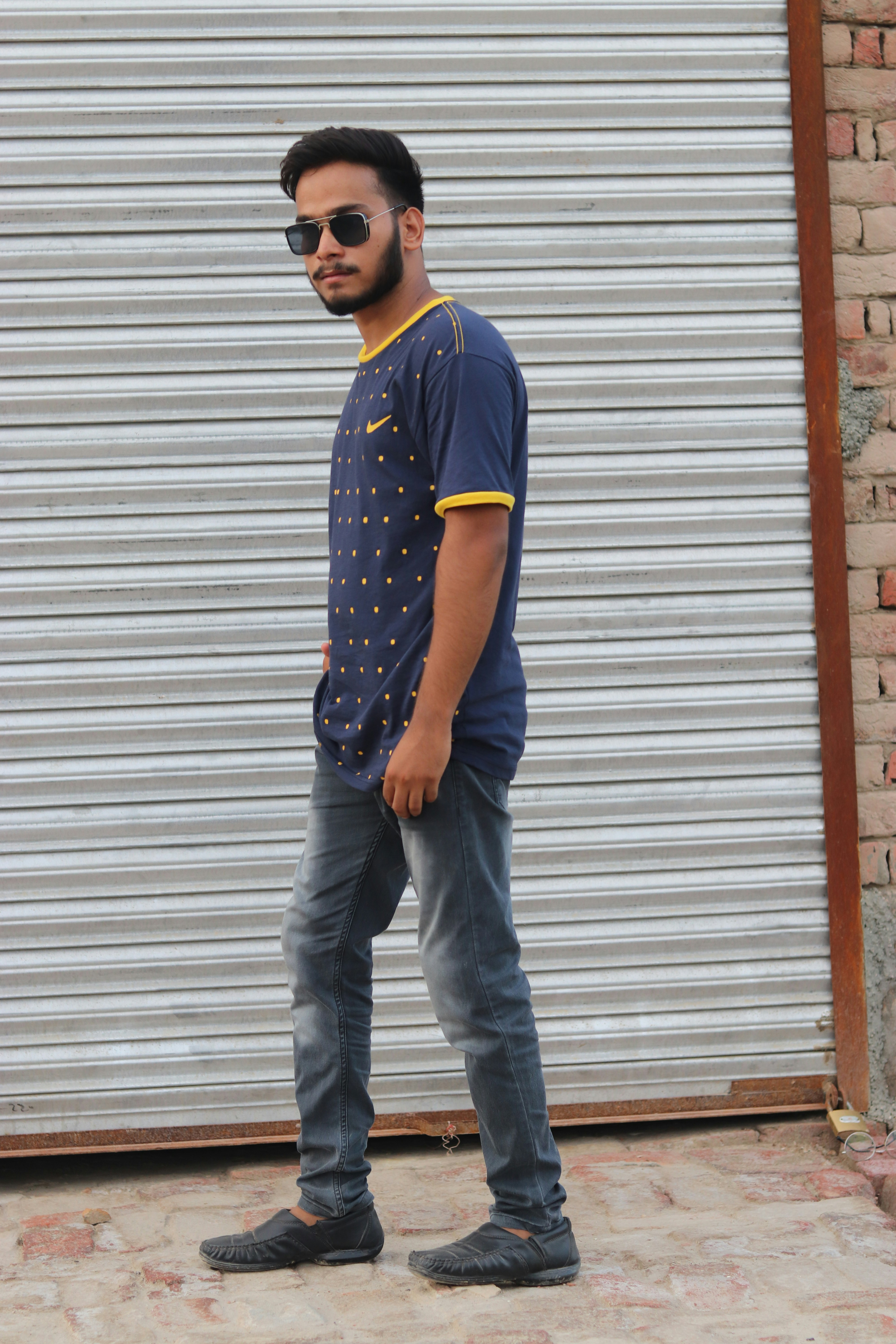 Portrait in Front of an Industrial Backdrop