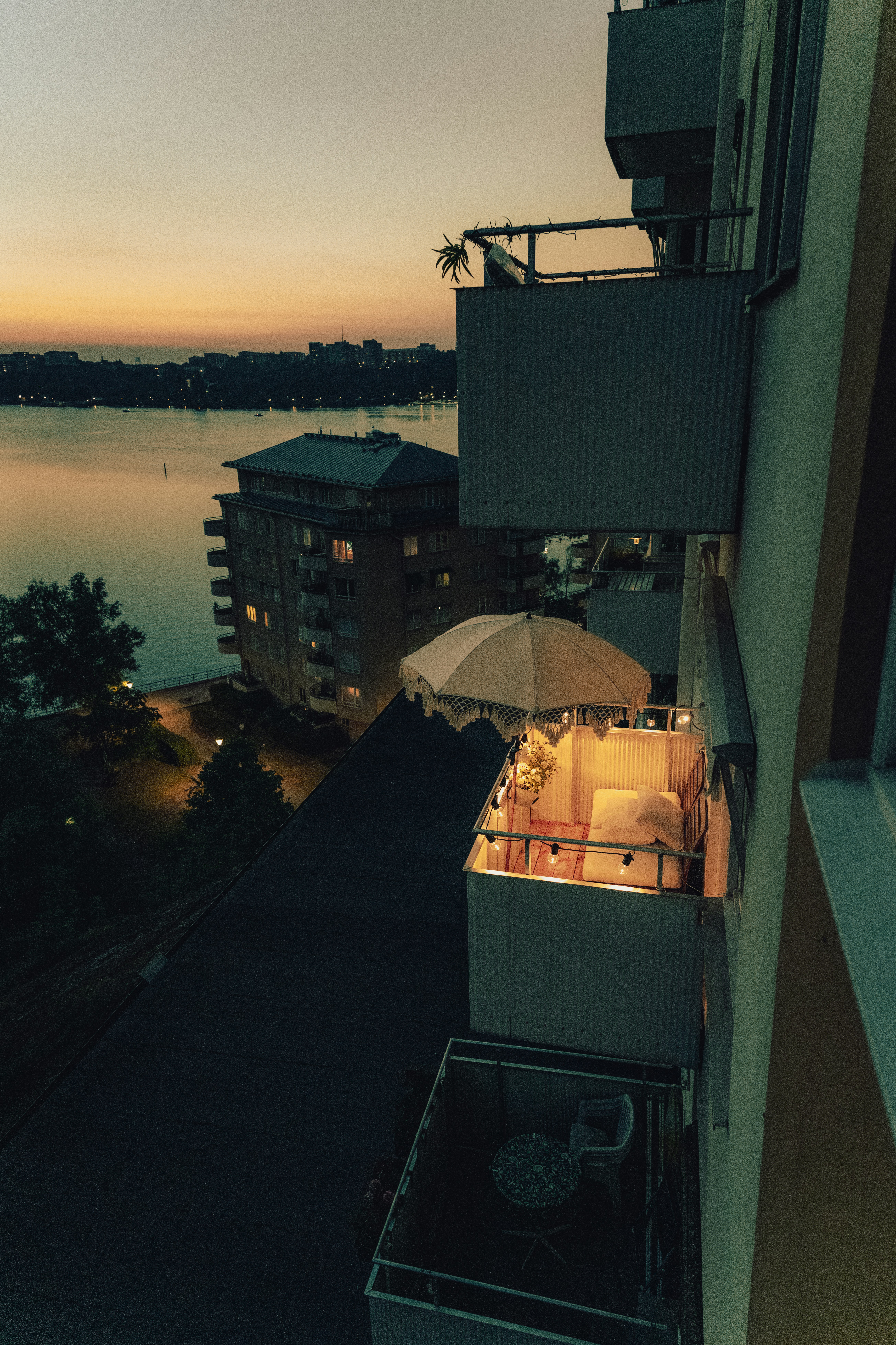The cosy balcony of my neighbour