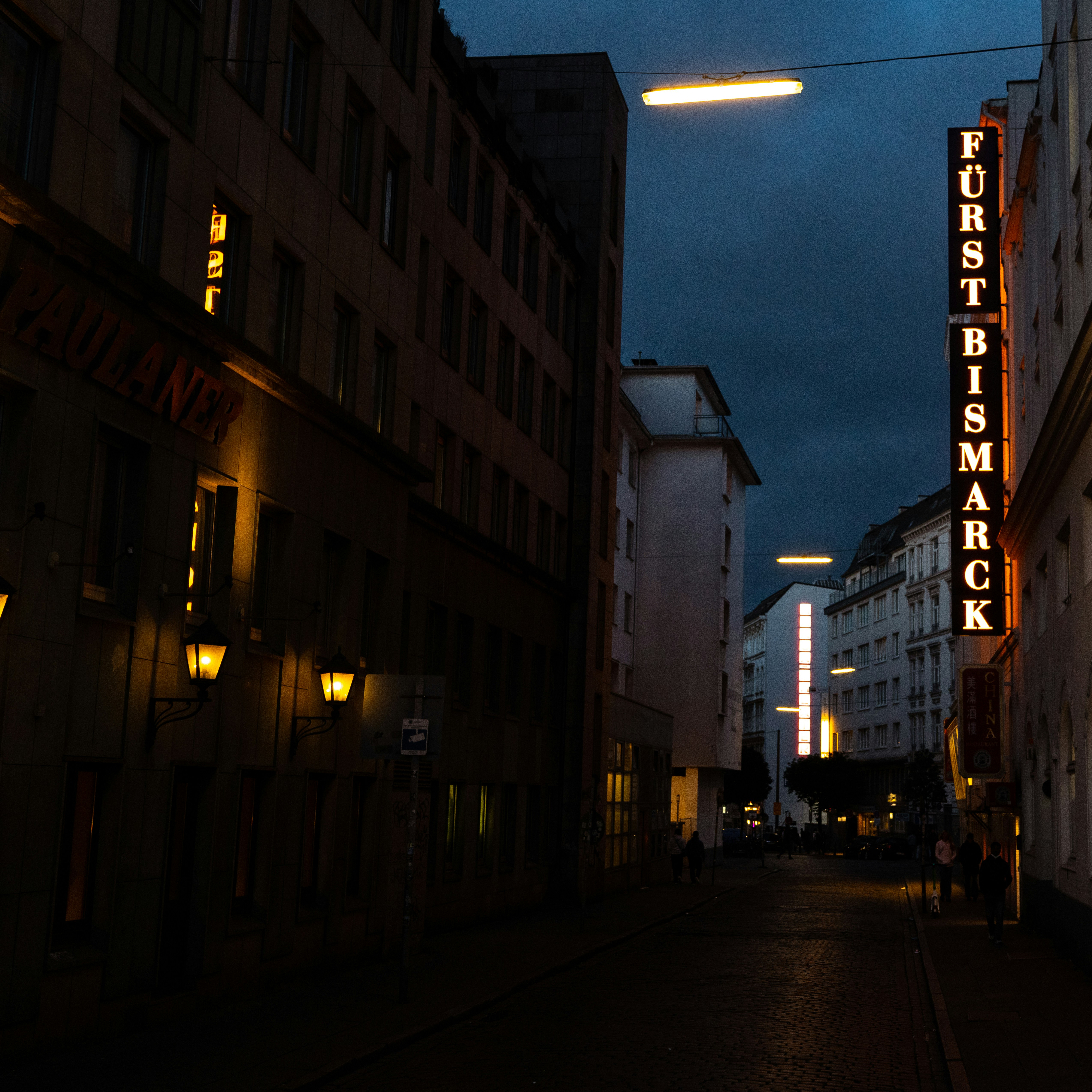 a street with buildings on either side
