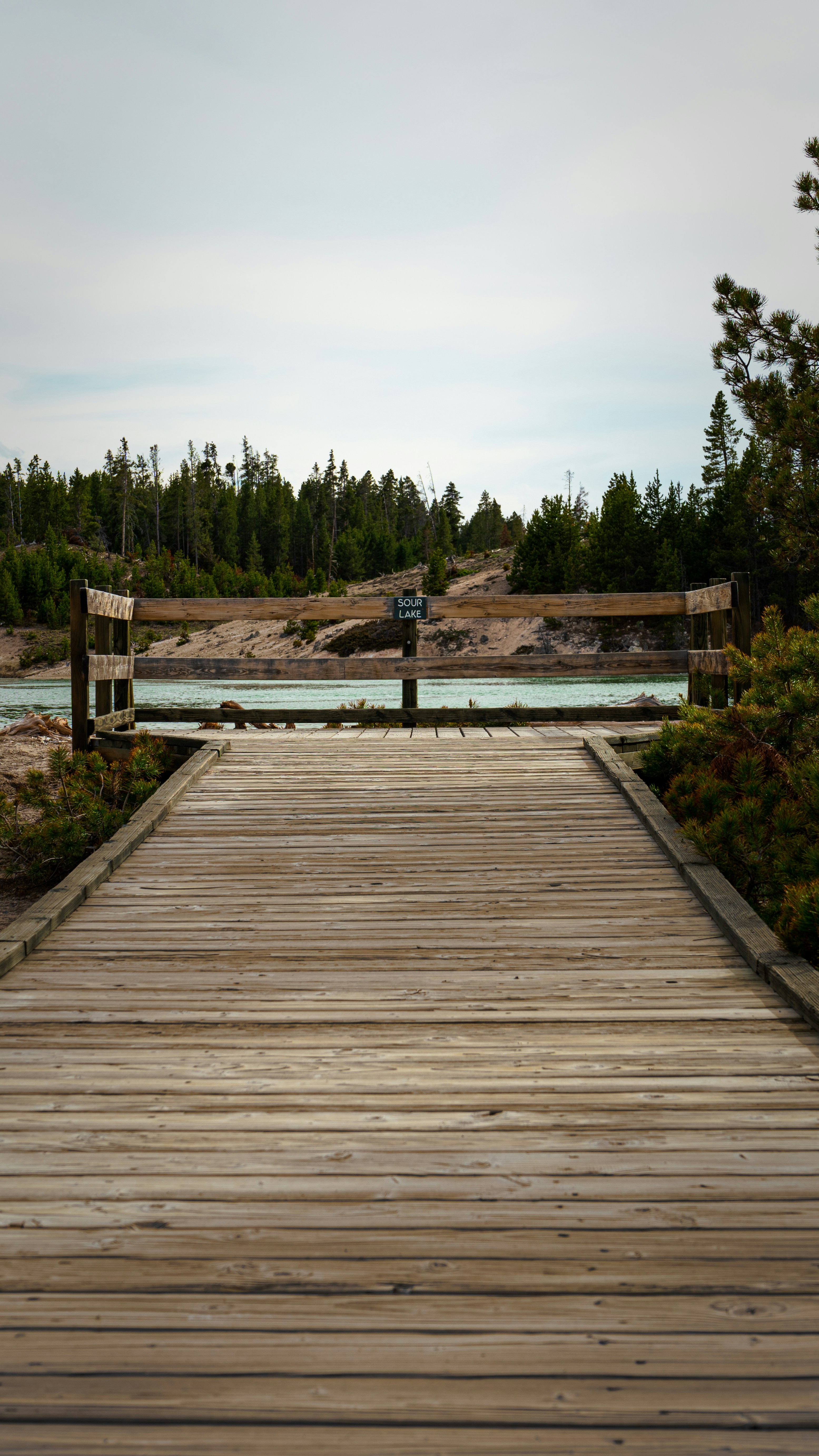 A wooden bridge over water photo – Free Yellowstone national park Image ...