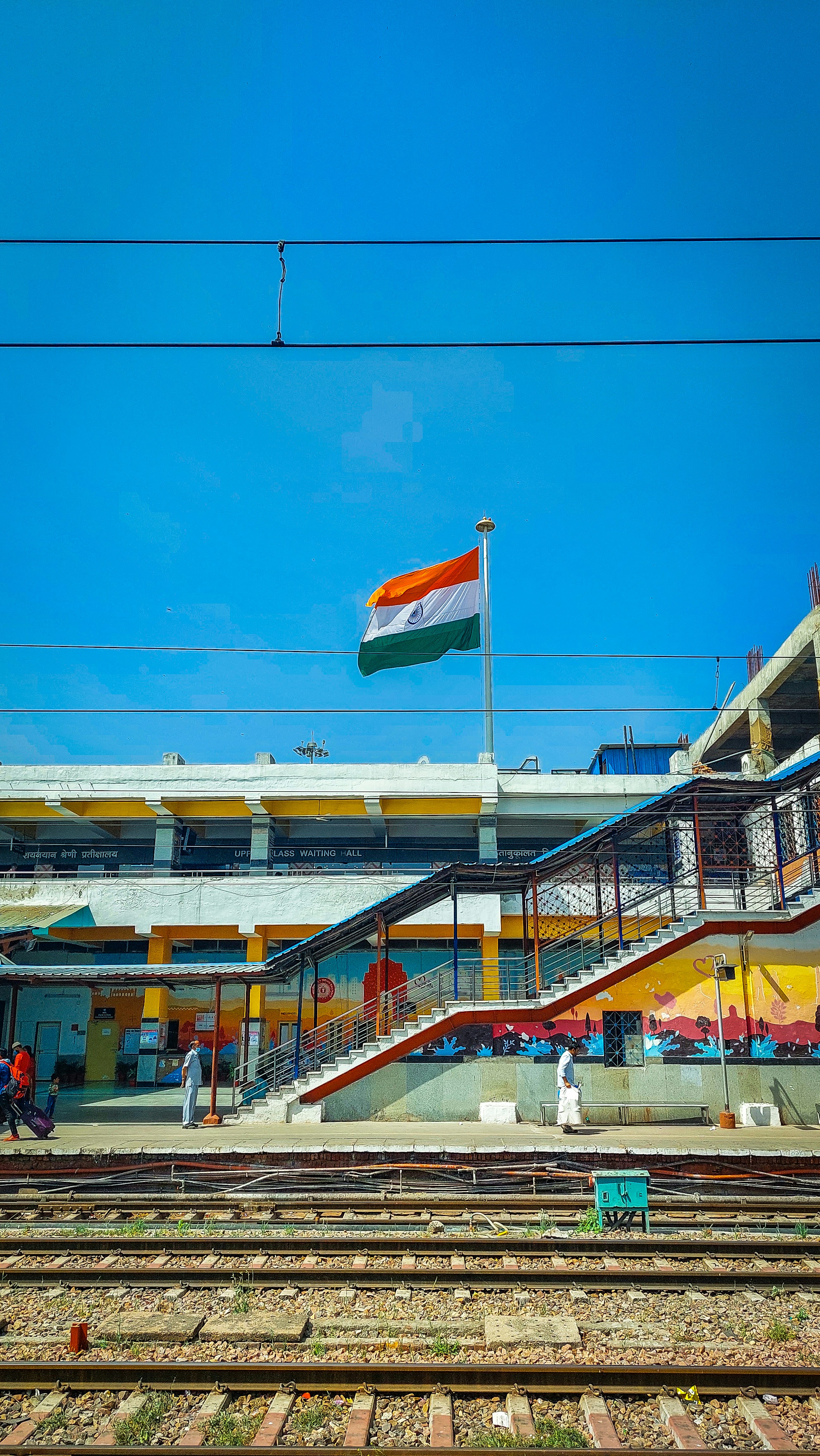 A flag on a pole photo – Free Bikaner - agra road Image on Unsplash