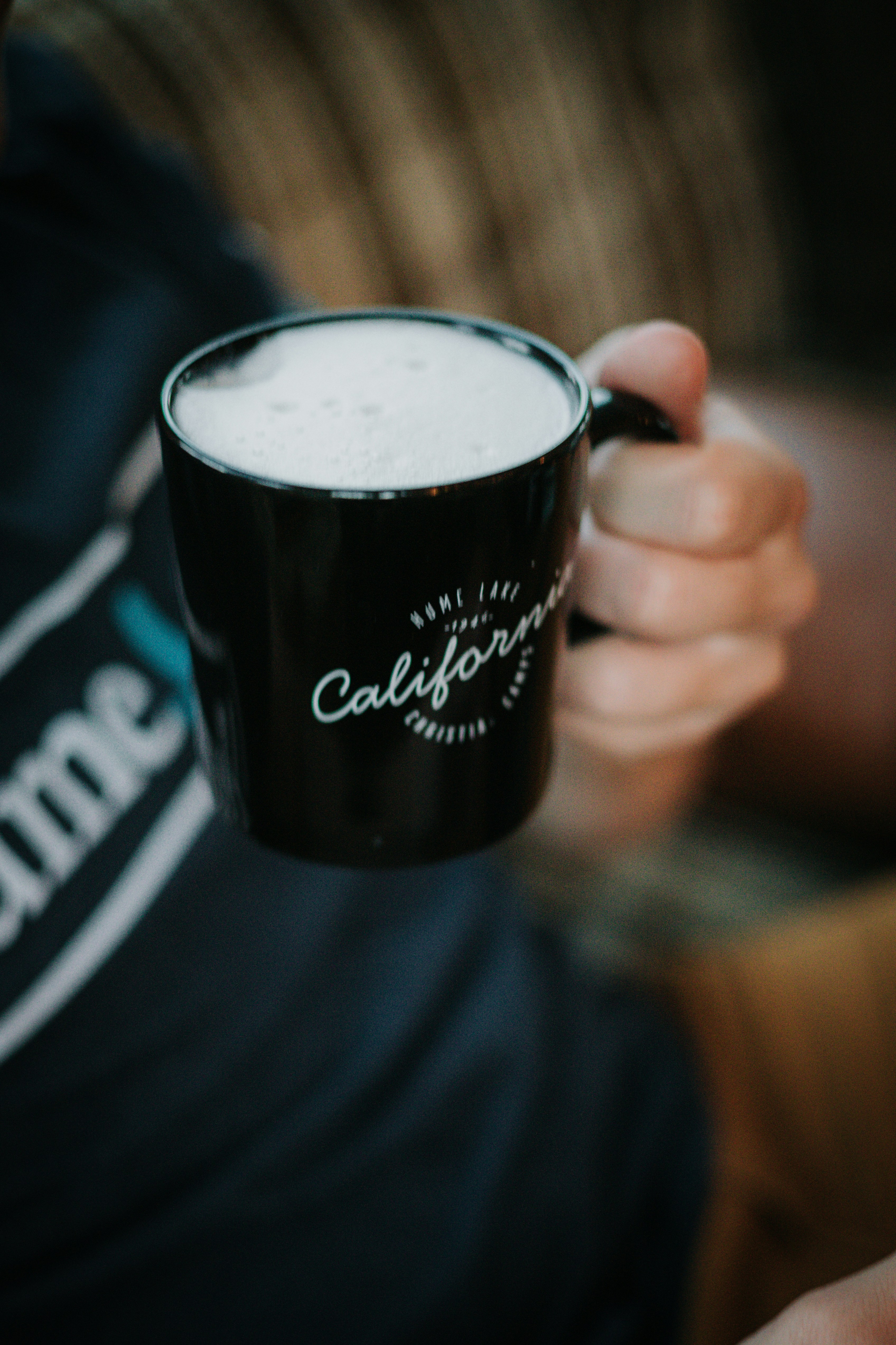 Sipper’s Brew: A Cozy Moment in a Dark Mug