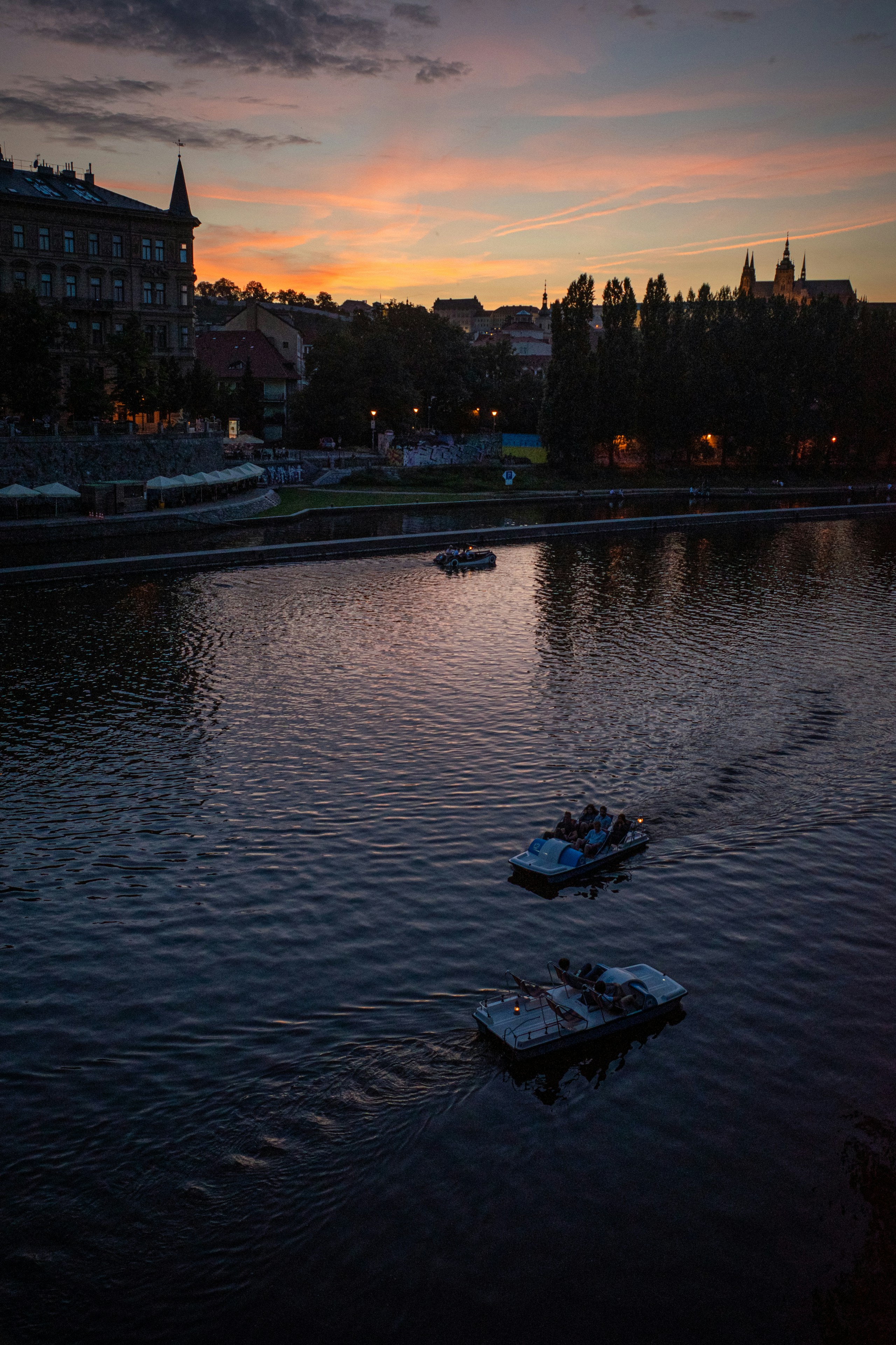 Twilight Reflections: A Serene River Journey
