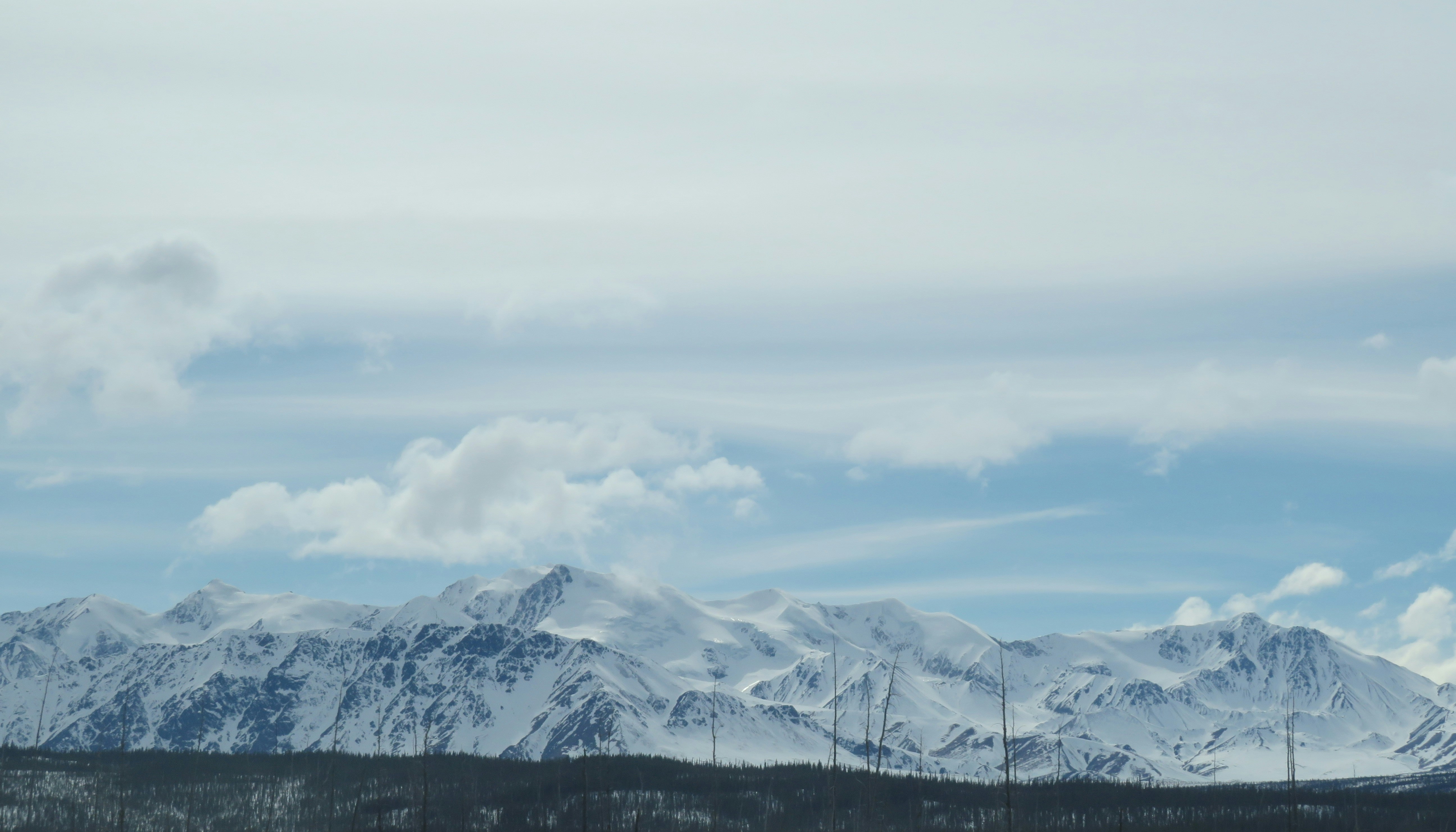 Ridge of Quiet Power: Wind Turbines Against a Snow-Capped Horizon