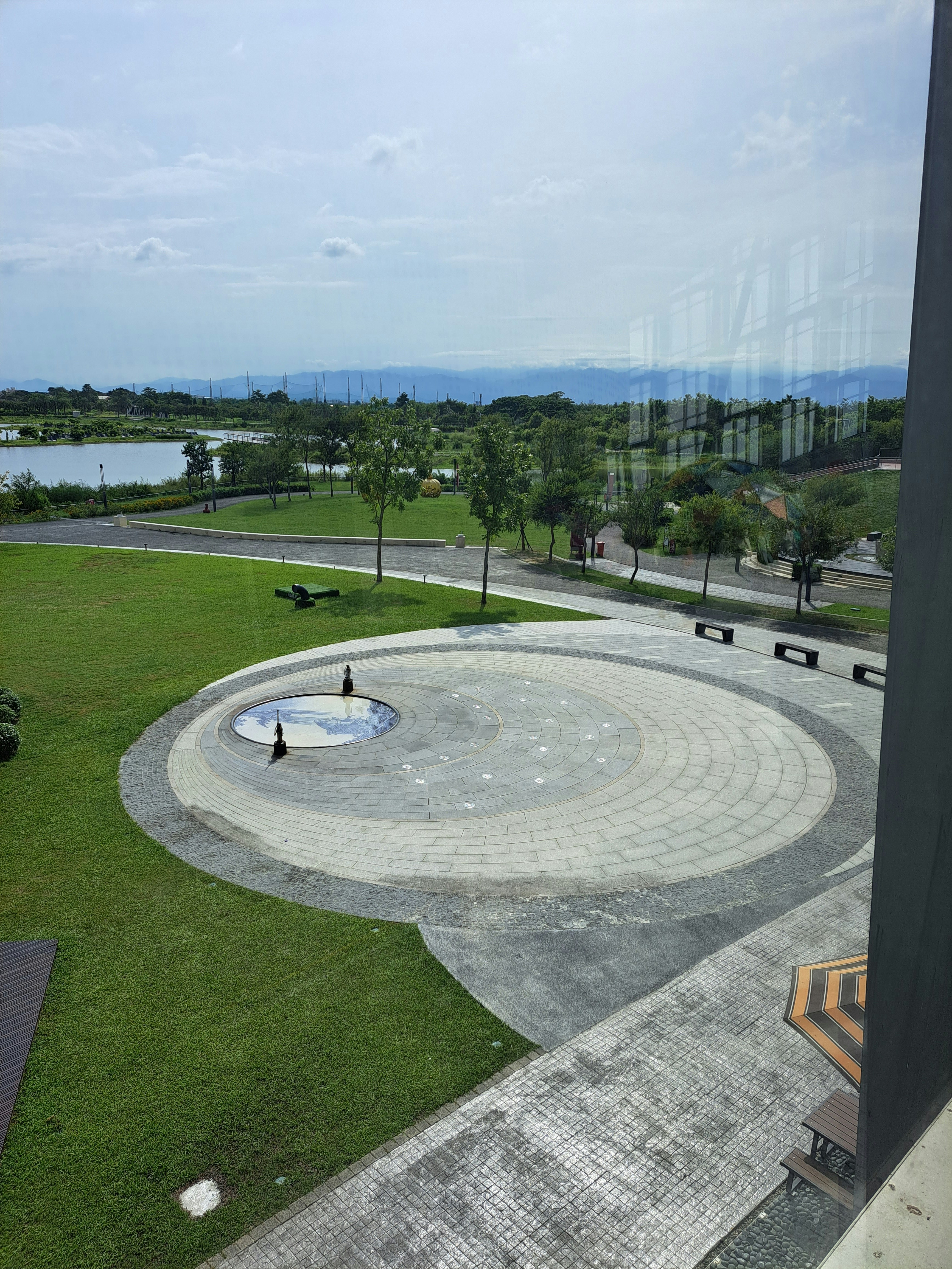 A large circular area with a pond in it photo – Free Taiwan Image on ...