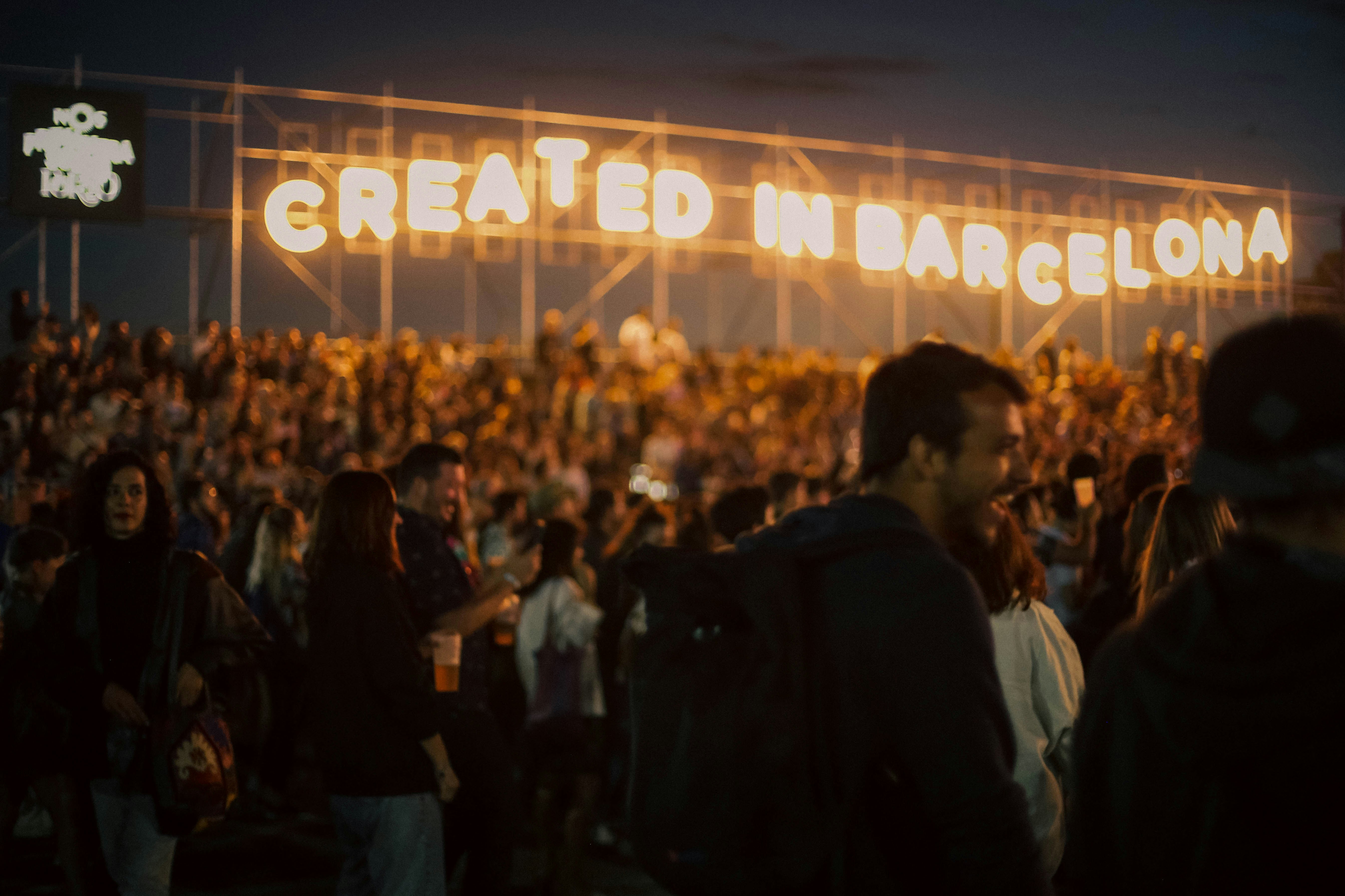 A crowd of people at a concert photo – Free Nos primavera festival ...