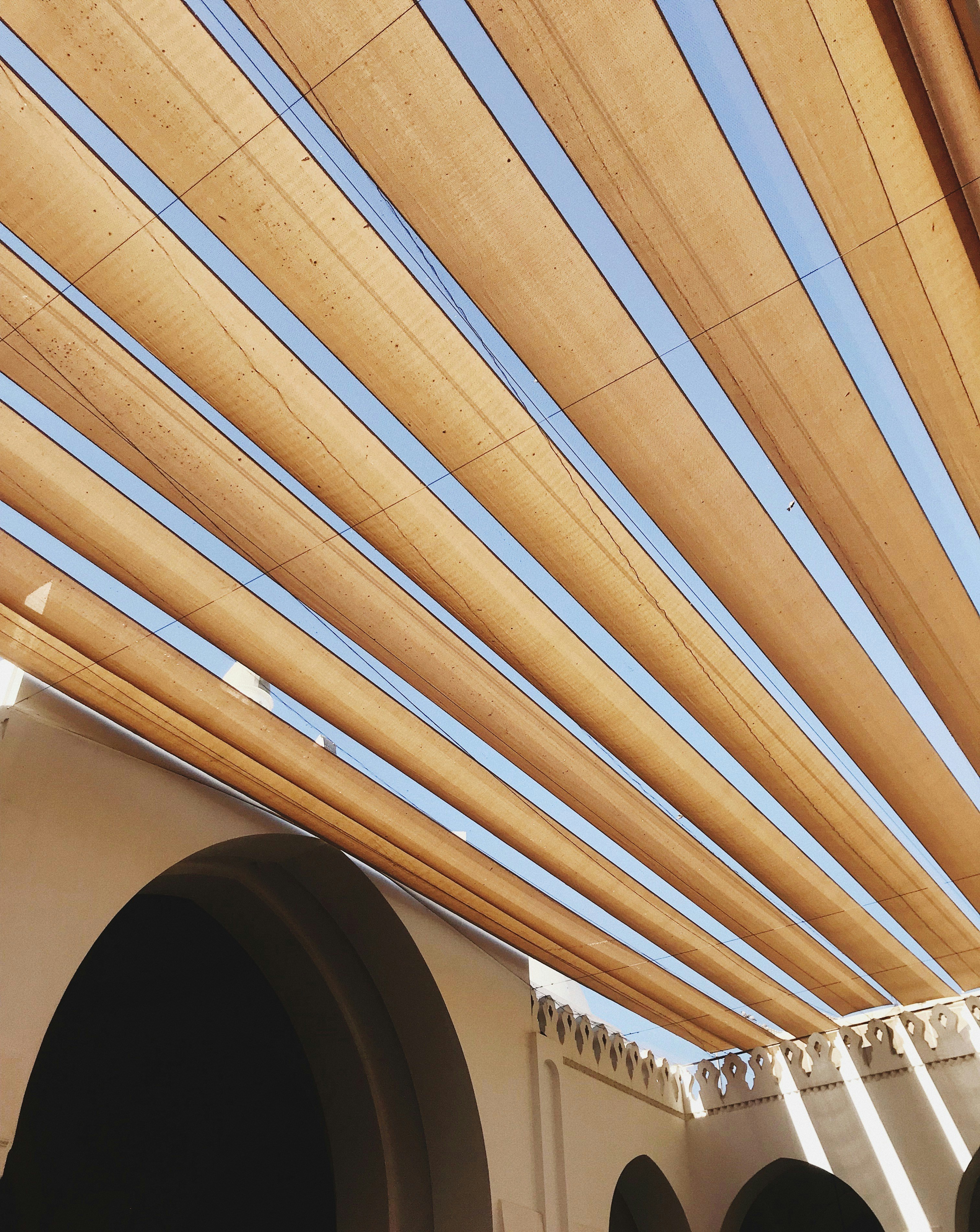 A ceiling with a curved pattern photo – Free Quba mosque Image on Unsplash