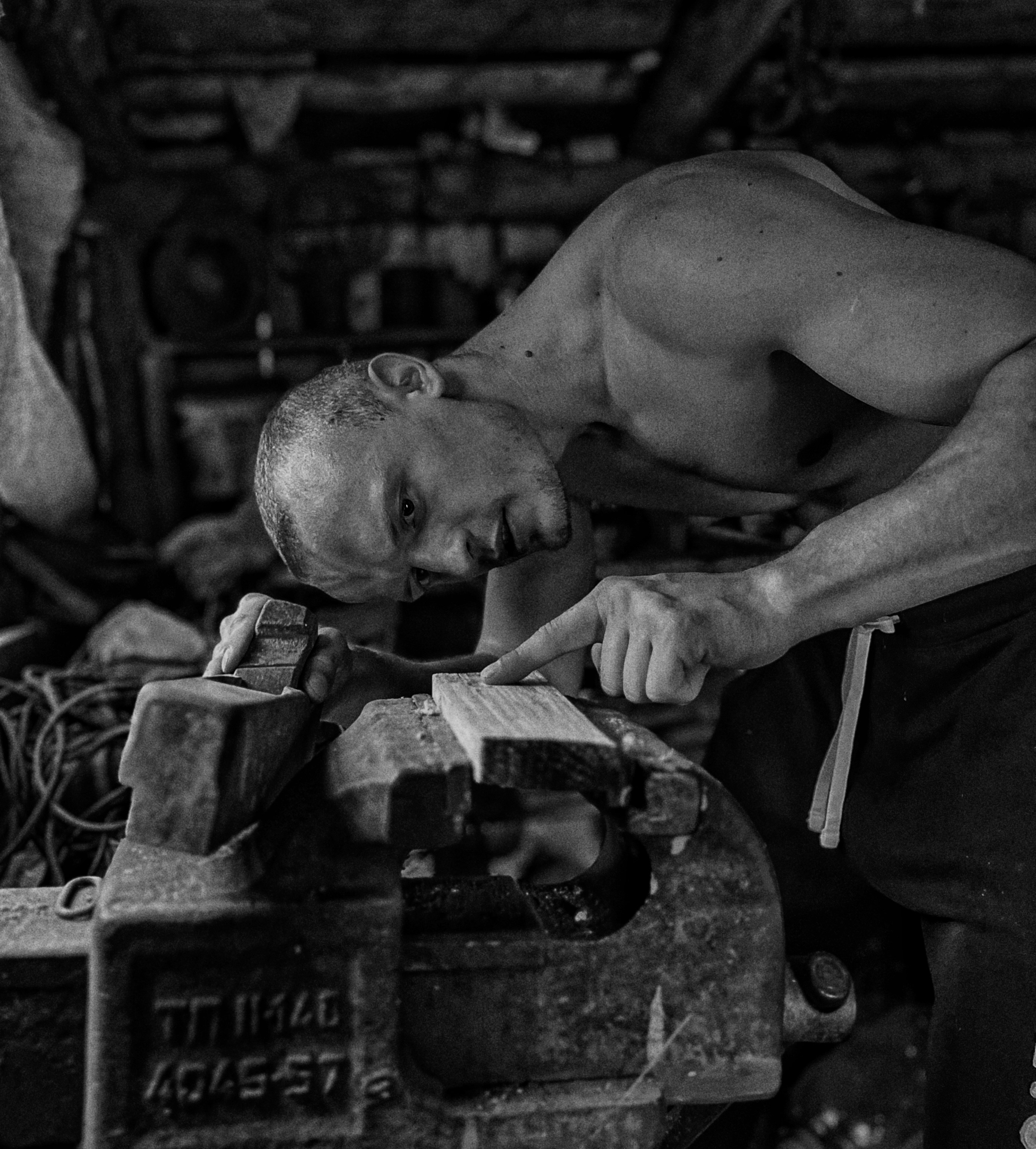 the forgotten craft of carpenters | a man working on a baby