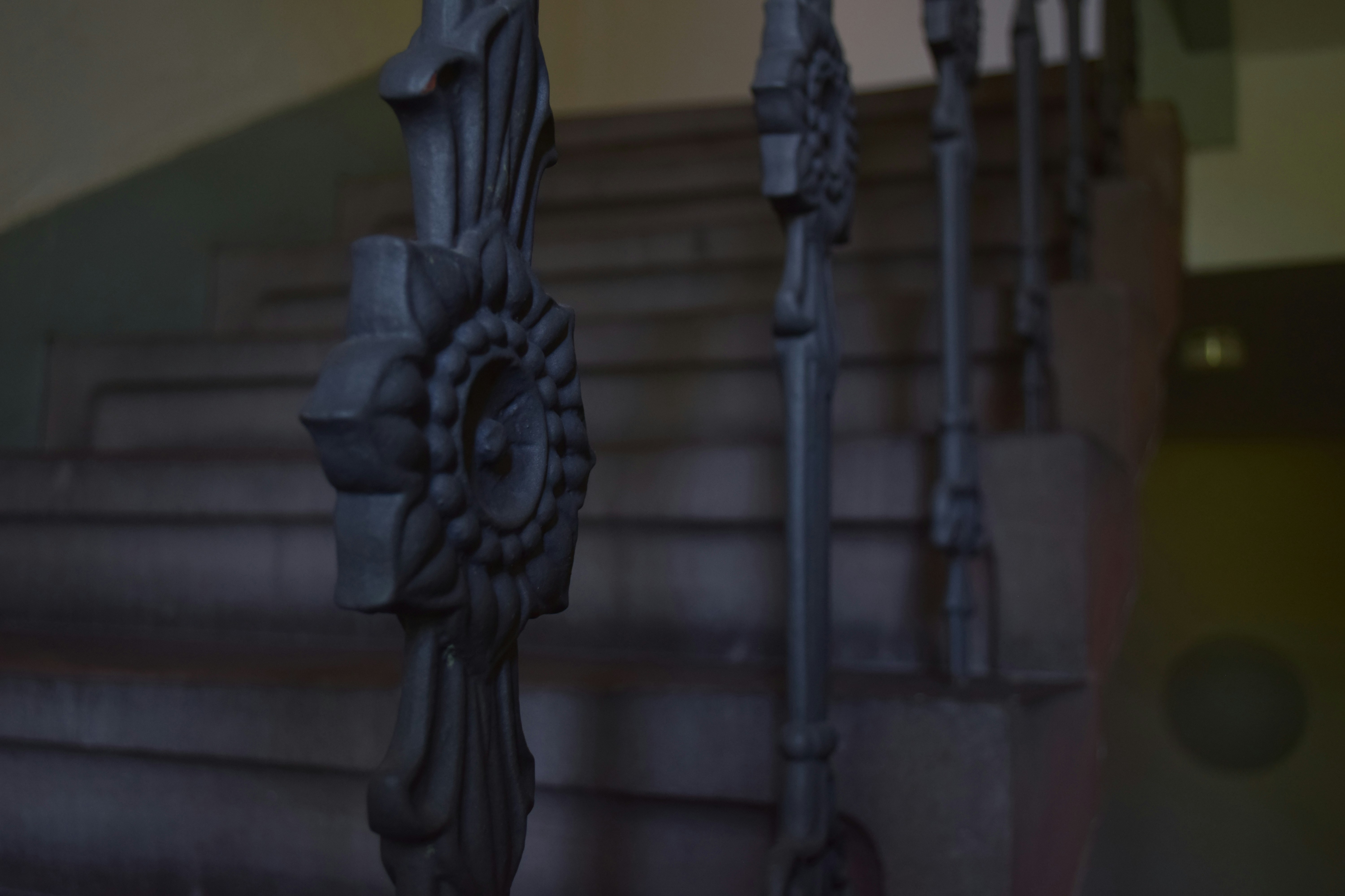 Wrought Iron Elegance: A Staircase Journey
