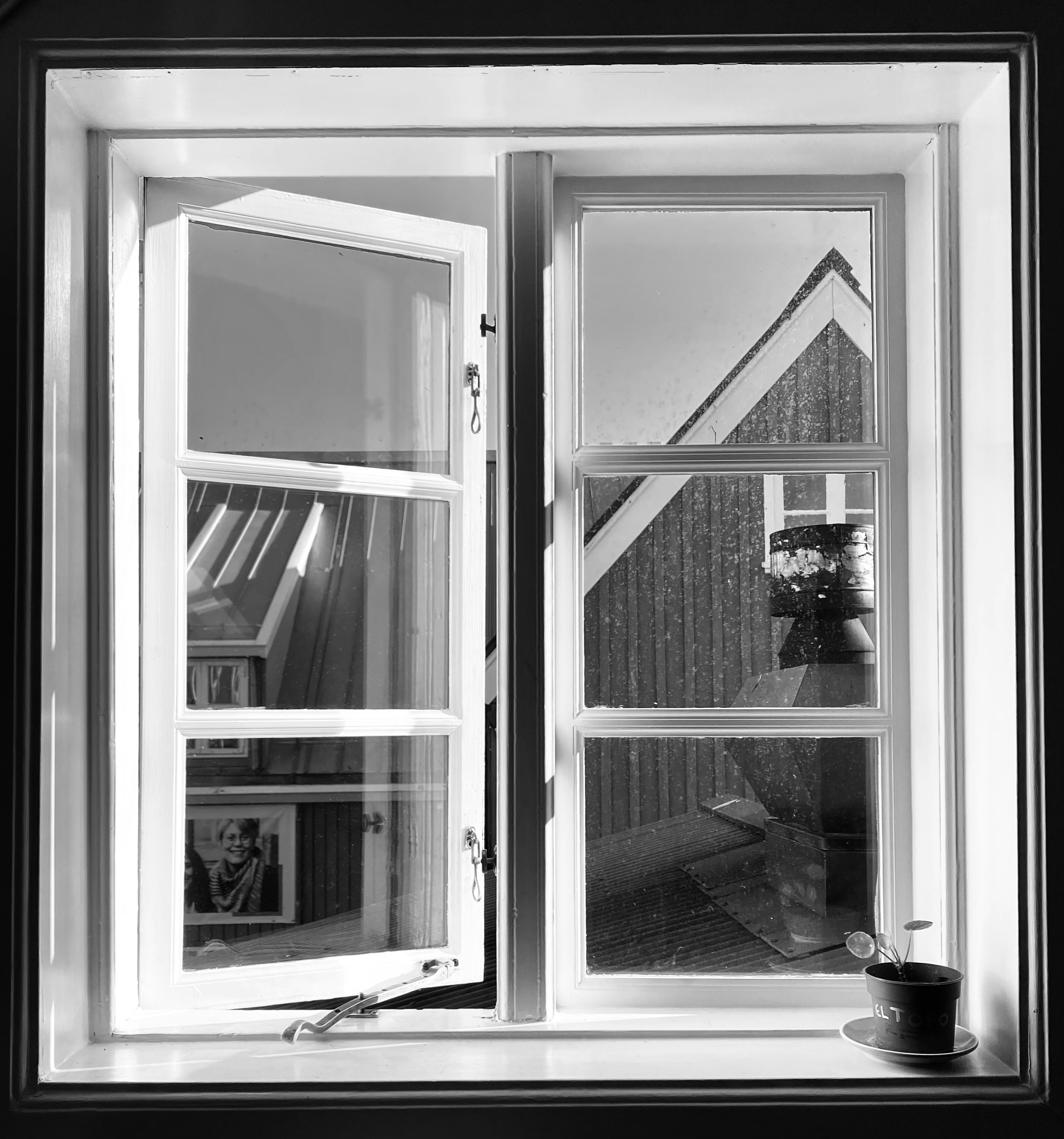 Double-Window Echo: Reflections and Sill in Monochrome